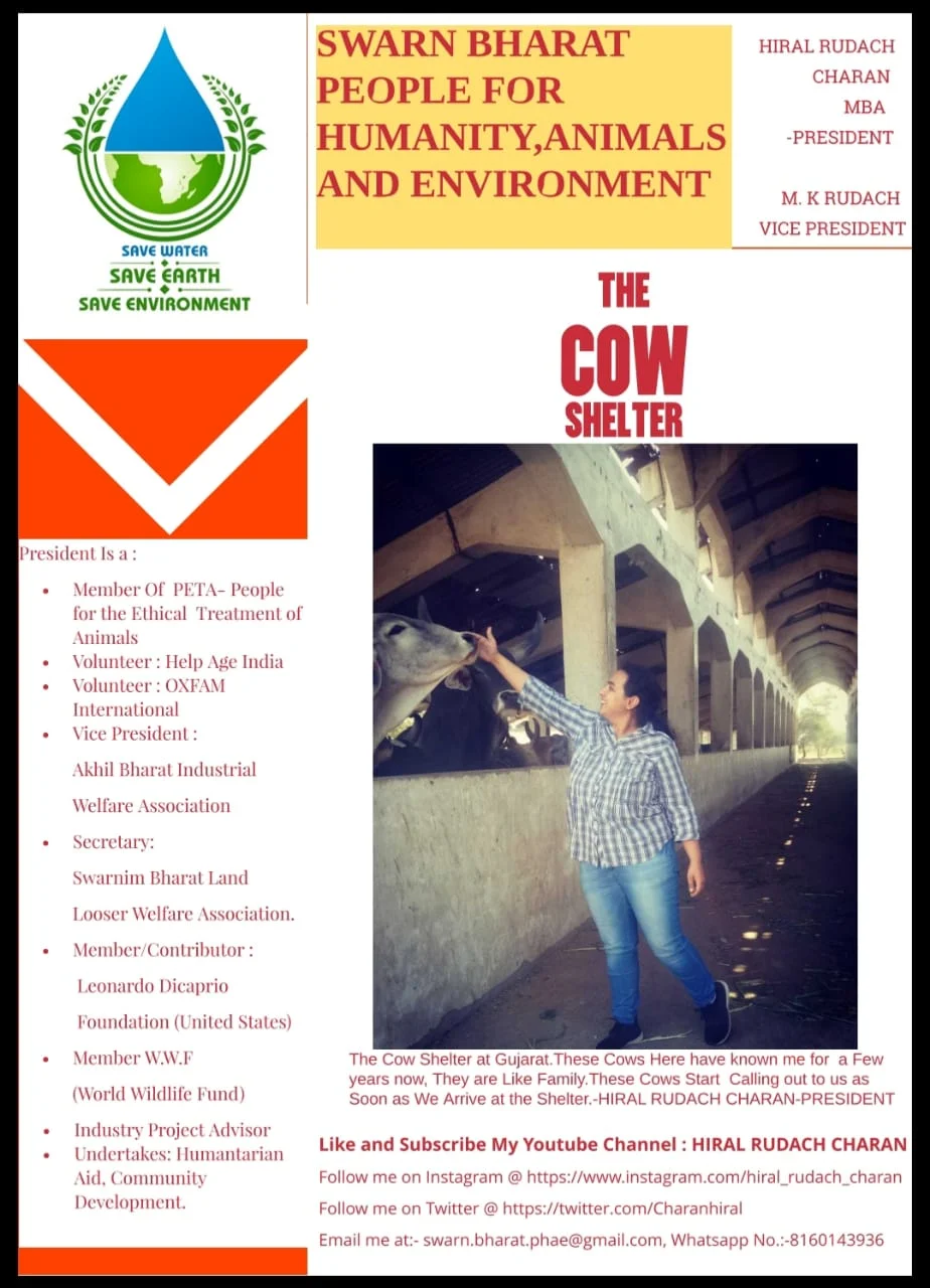 About Us — SWARN BHARAT PEOPLE FOR HUMANITY,ANIMALS & ENVIRONMENT