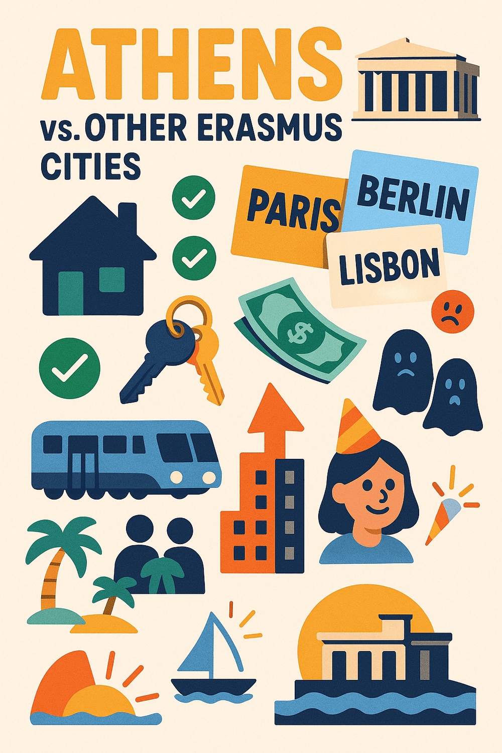 Athens vs Top Erasmus Cities: Real Student Breakdown | roomsAthens