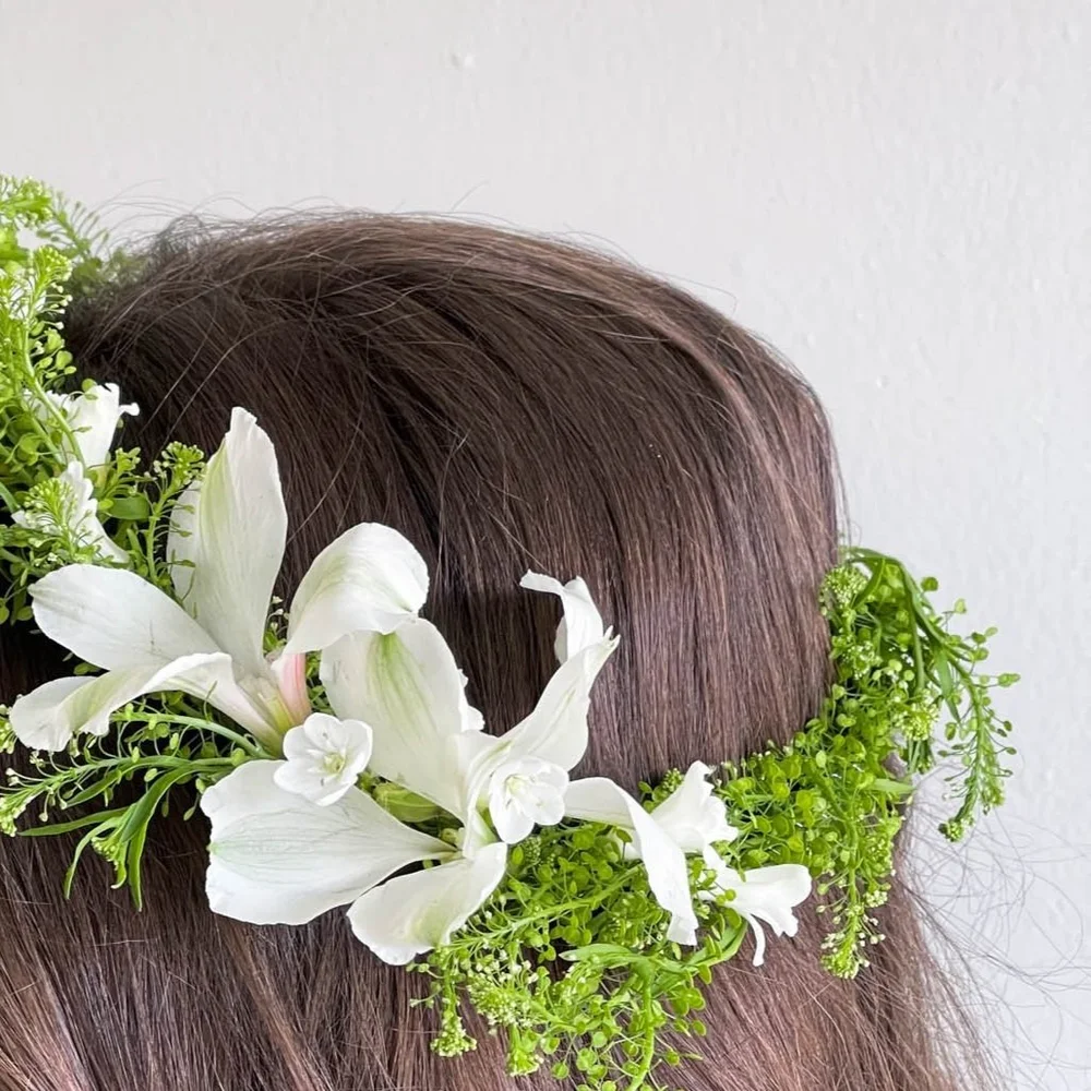 Ivory Flower Crown