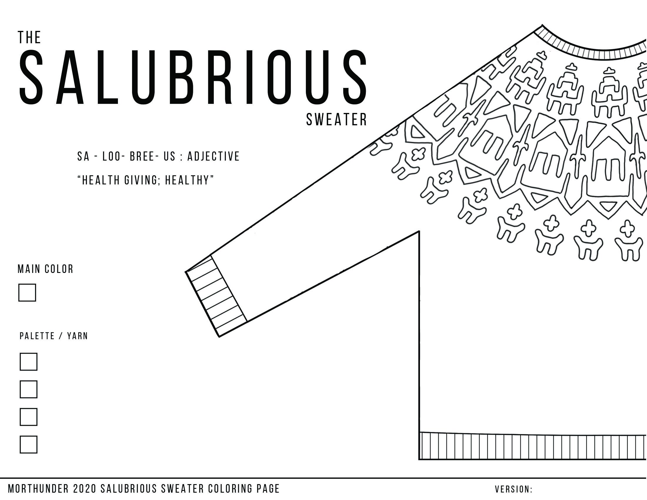 Sweater Coloring Pages — Morthunder