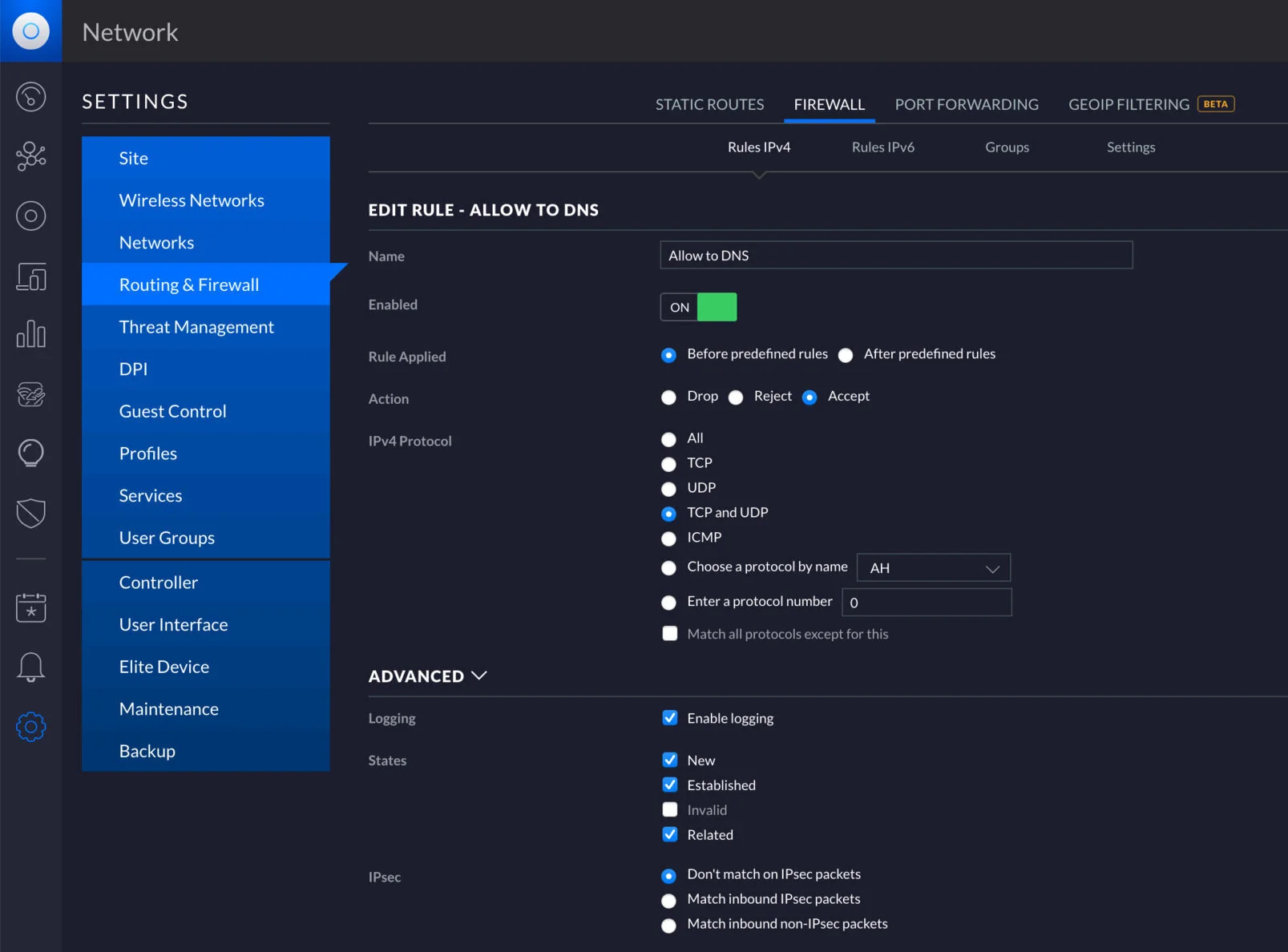 UniFi Firewall Basics: DNS for a Guest Network — McCann Tech
