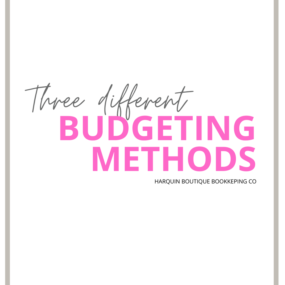 Three Different Budgeting Methods — BoutiqueBookkeeping.co