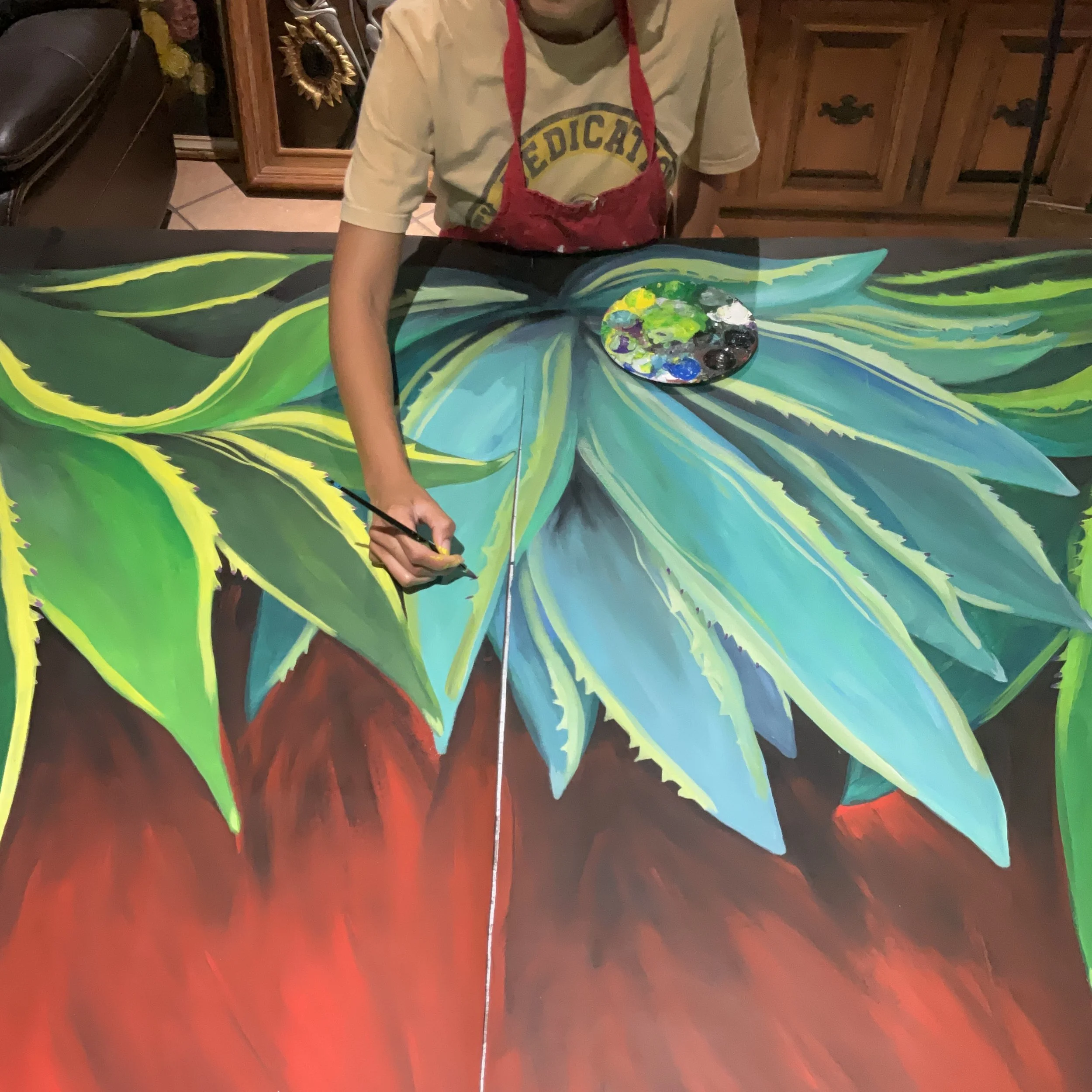 Poly-tab Mural Experiment — Vanessa M Gomez Art