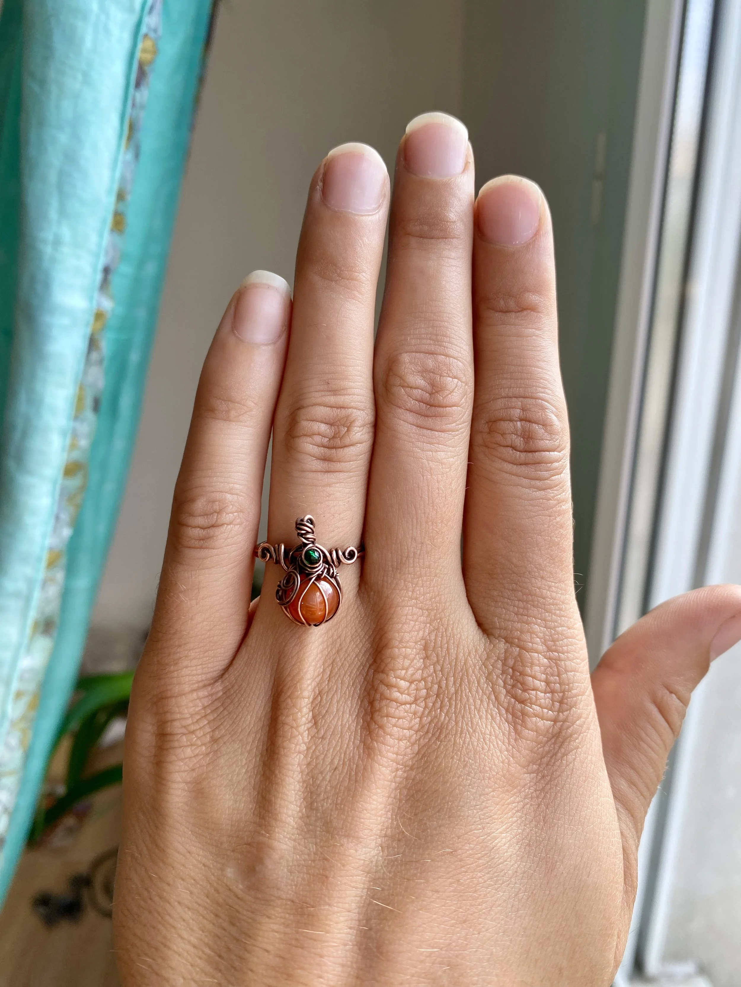 Your Choice Ring! // Copper Gemstone Rings — Abbey Road Collection