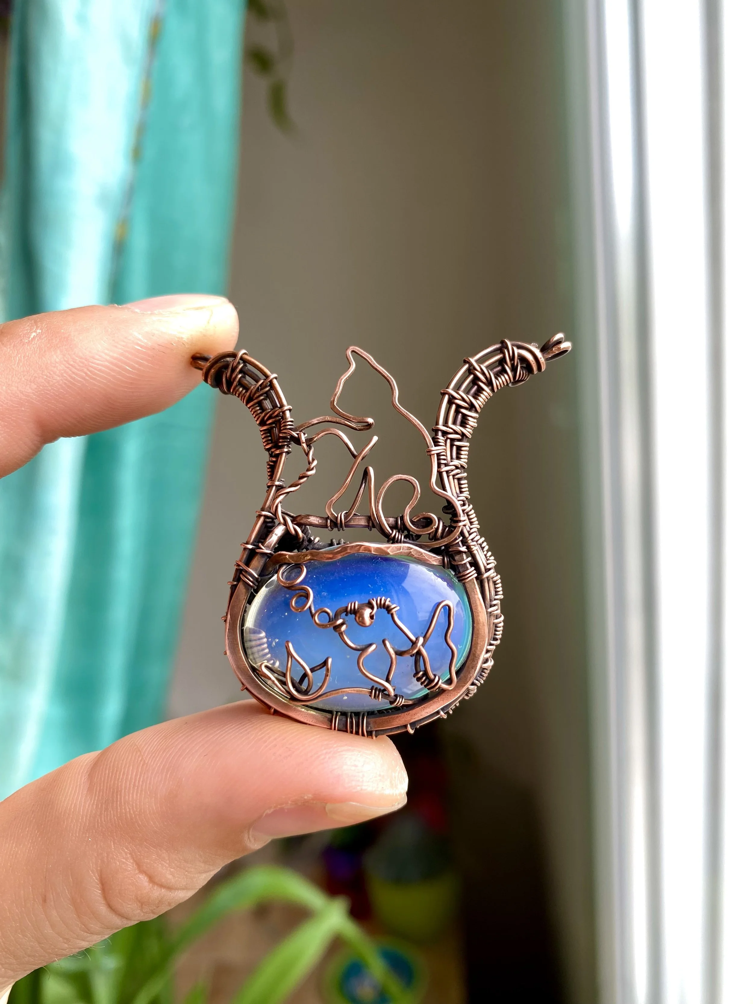 Swirly Moon Necklace // Copper or Silver! — Abbey Road Collection