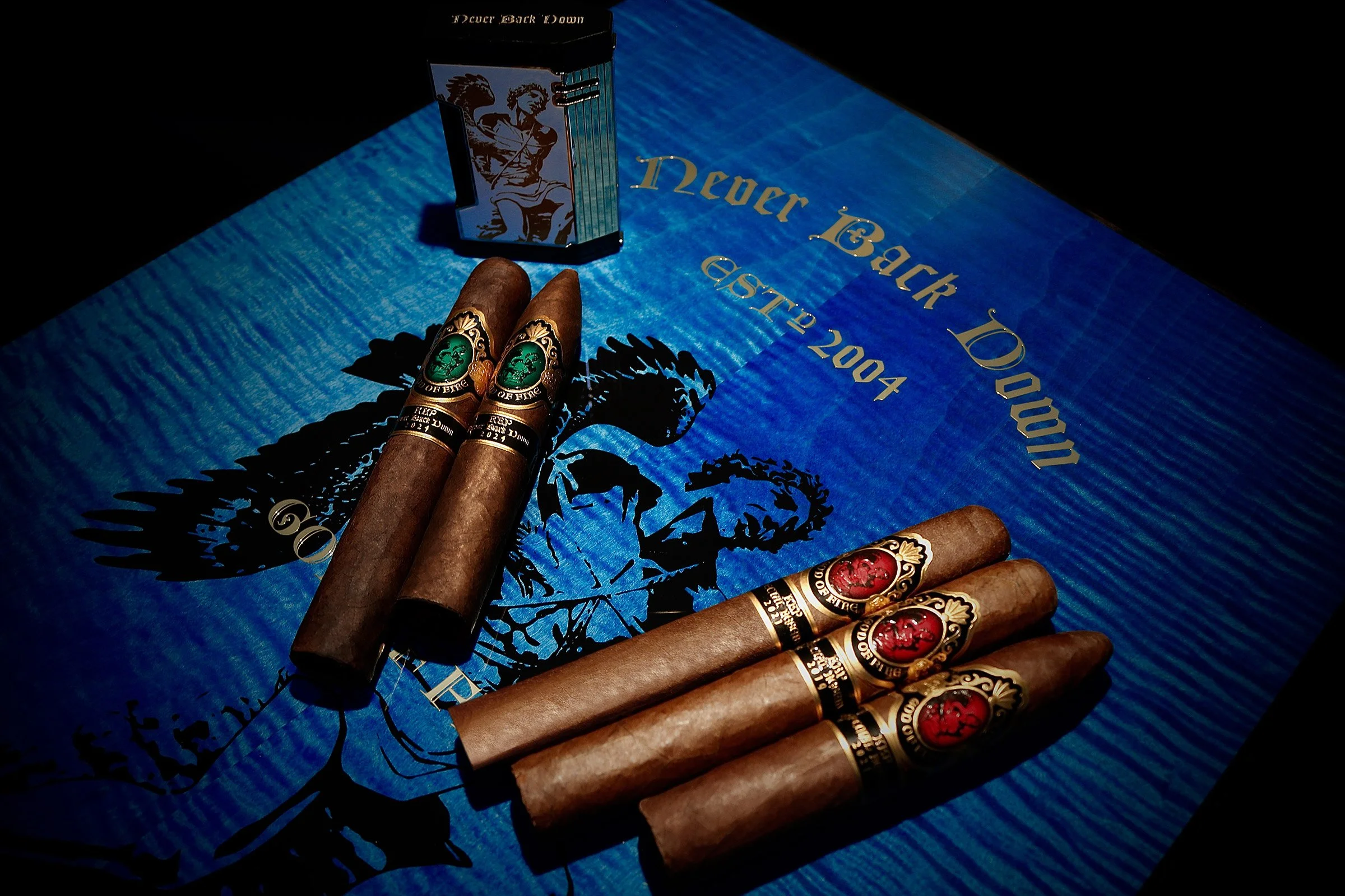 God of Fire KKP Never Back Down | God of Fire - Rare Vintage Premium Cigars