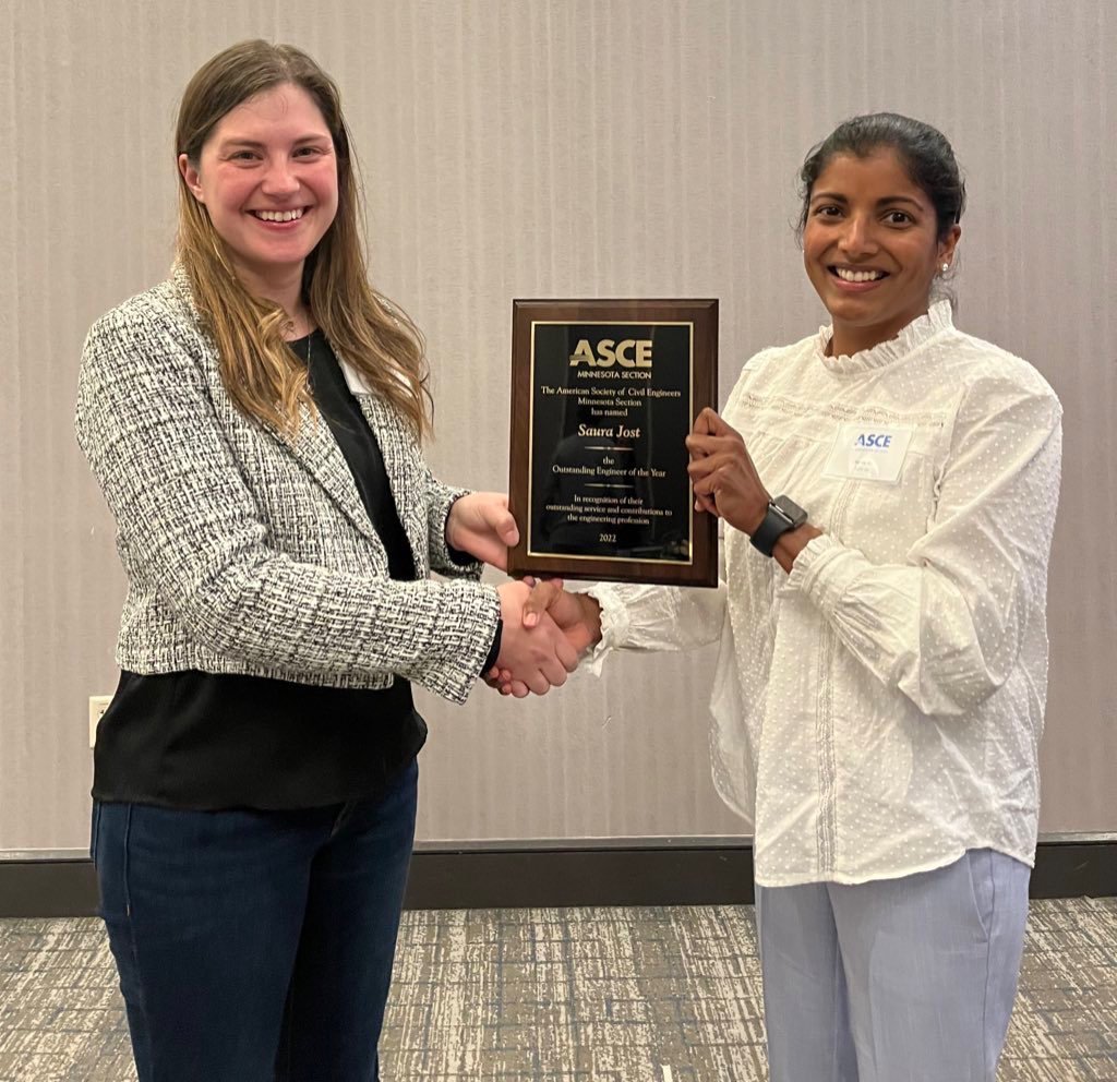 ASCE President Maria Lehman visits Minnesota and awardees are honored ...