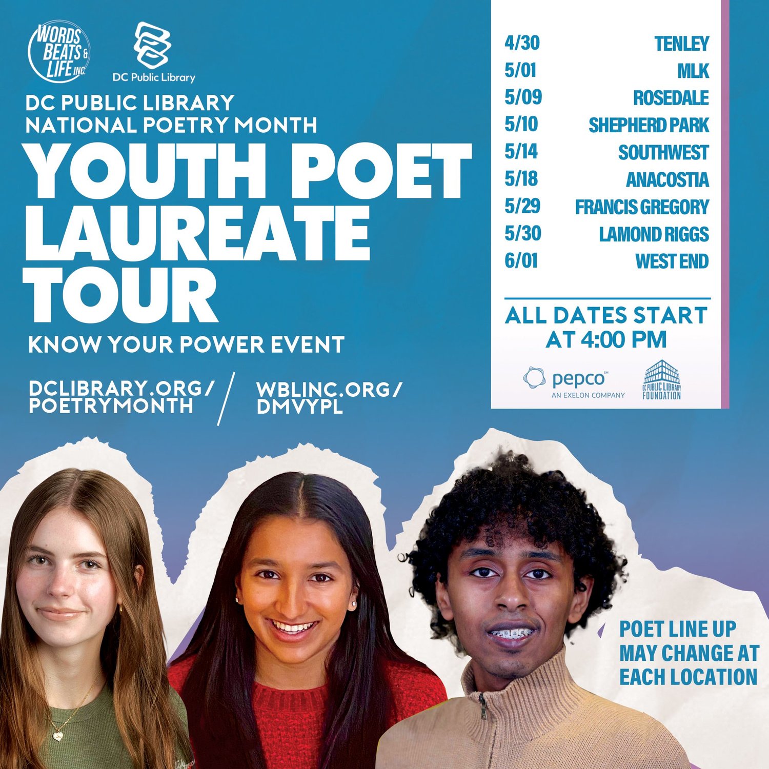 Youth Poet Laureate — Words Beats & Life Inc.