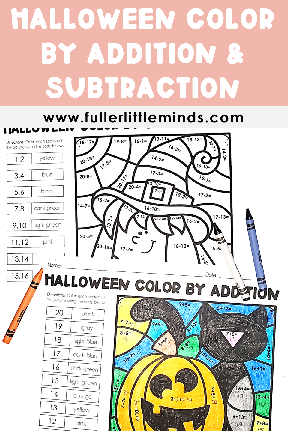 Halloween Addition Color By Number