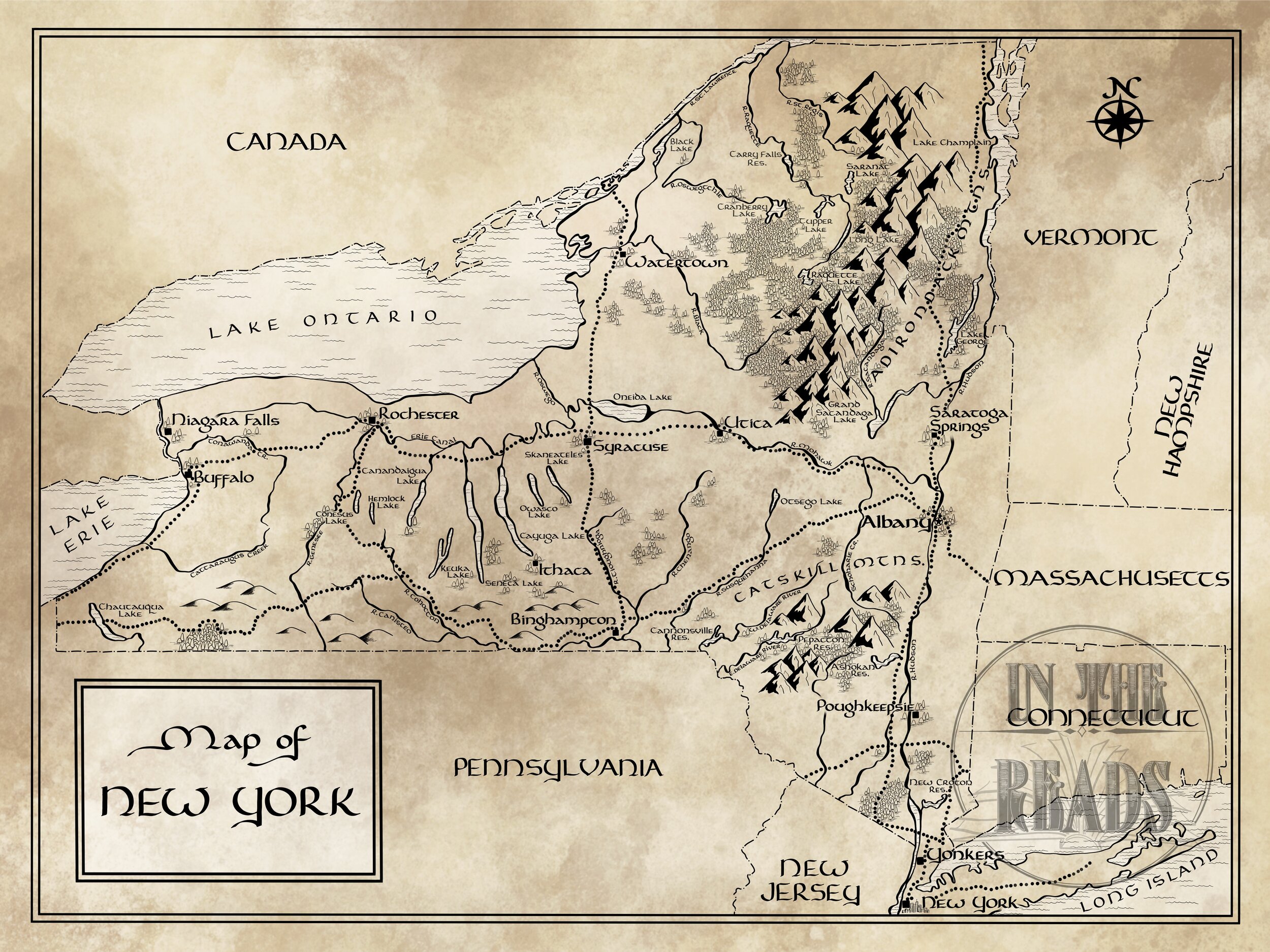 Tolkien Style State/Country Maps — In The Reads