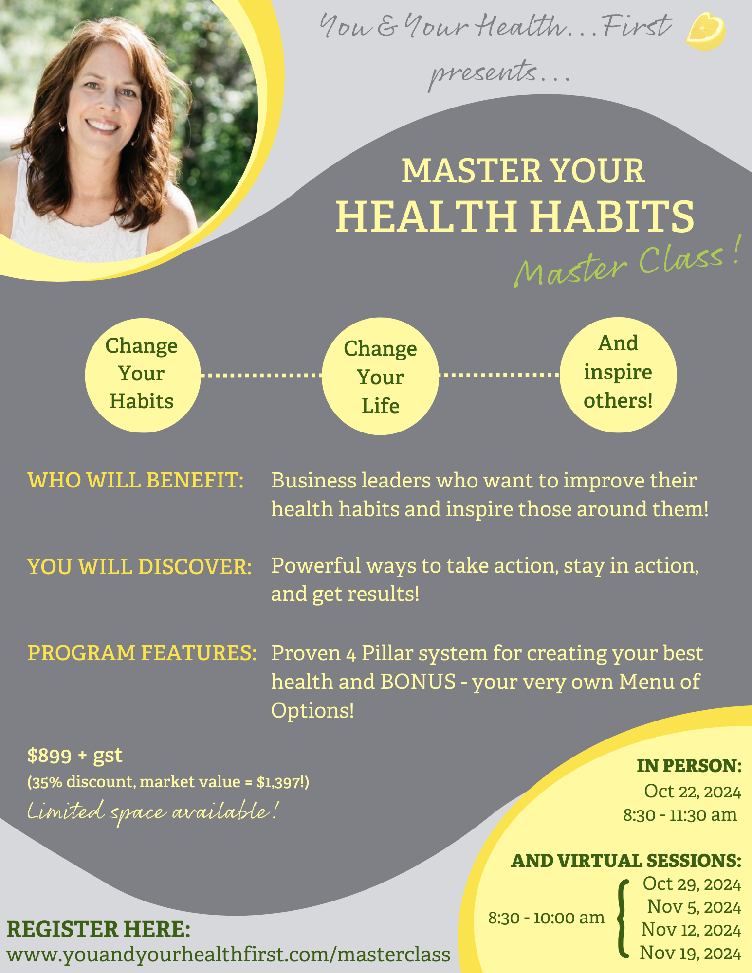 Master Your Health Habits Master Class — You & Your Health...First