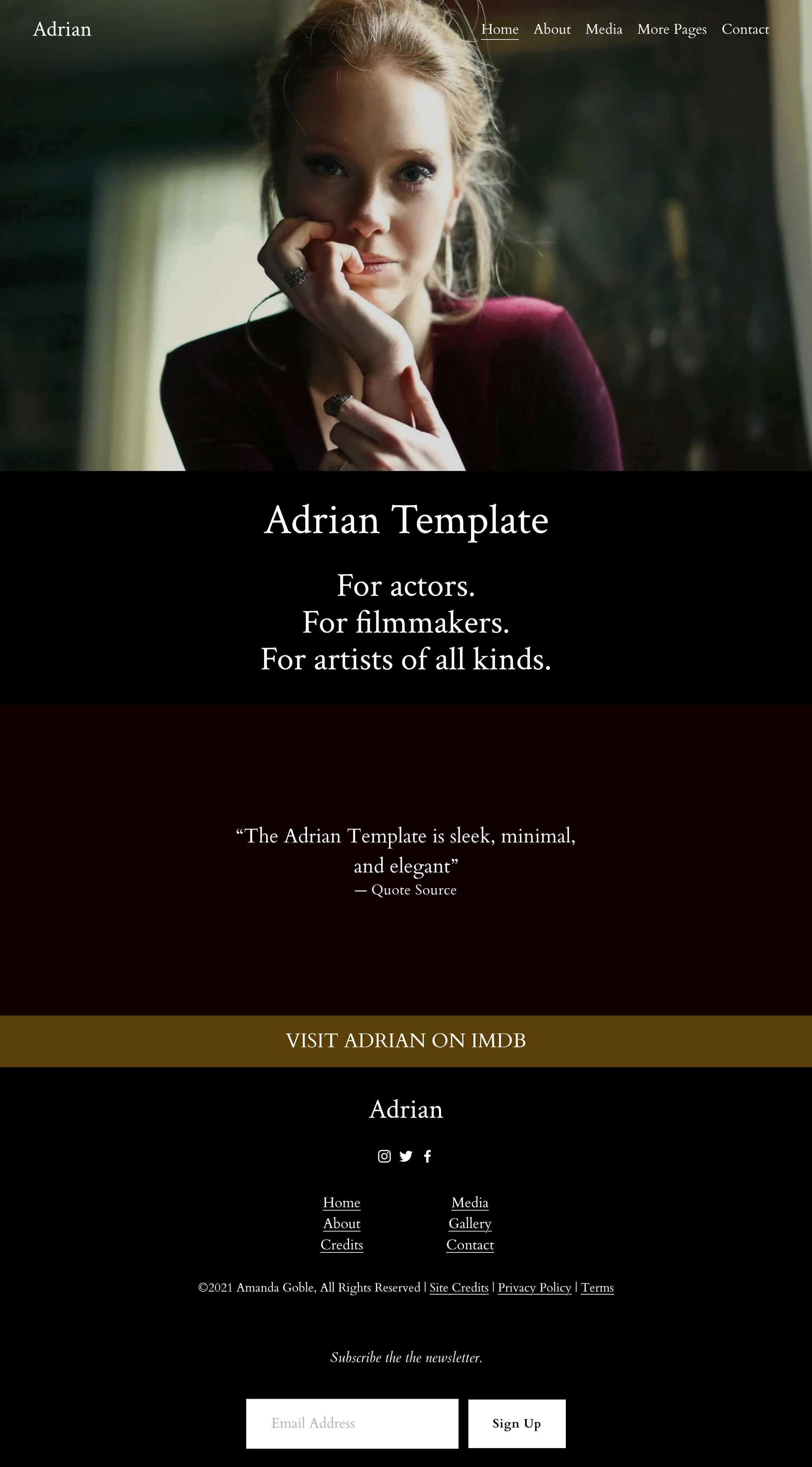 Adrian Template — Amanda Goble