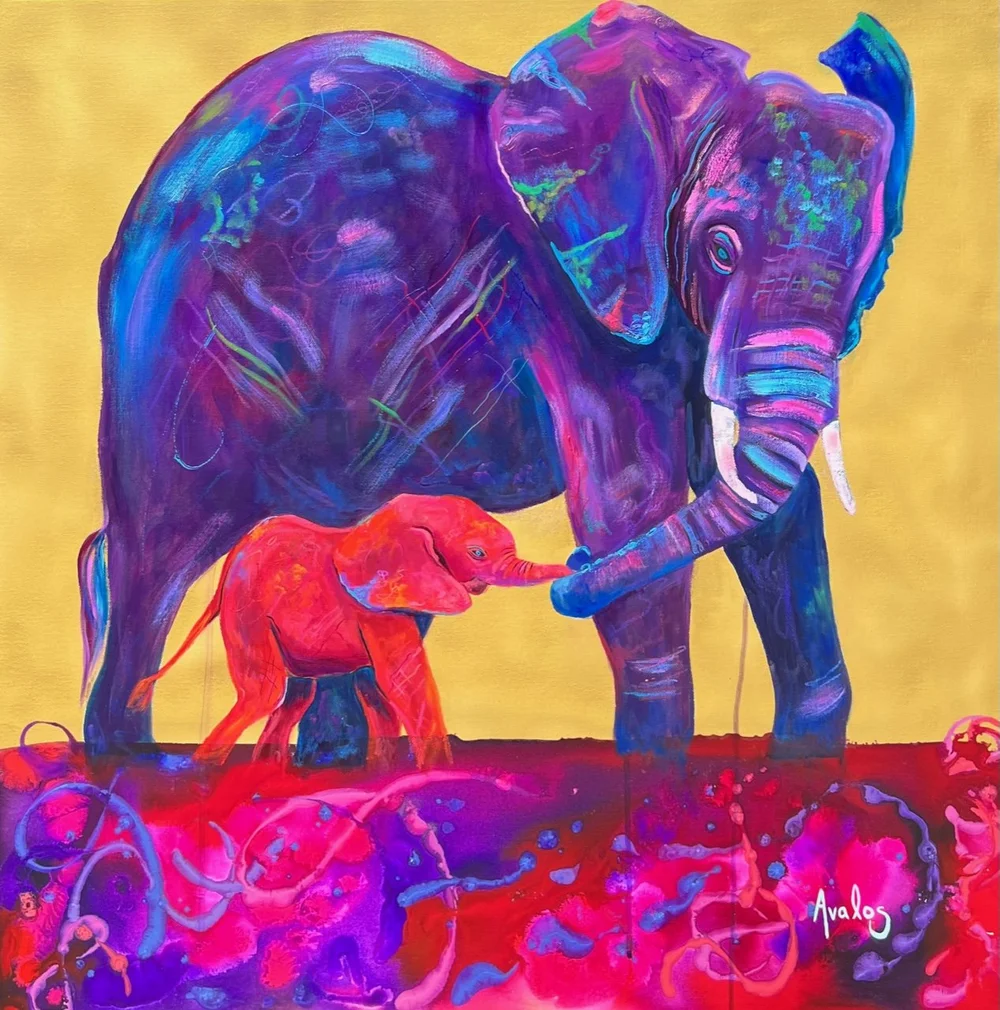 Abstract Elephant Painting