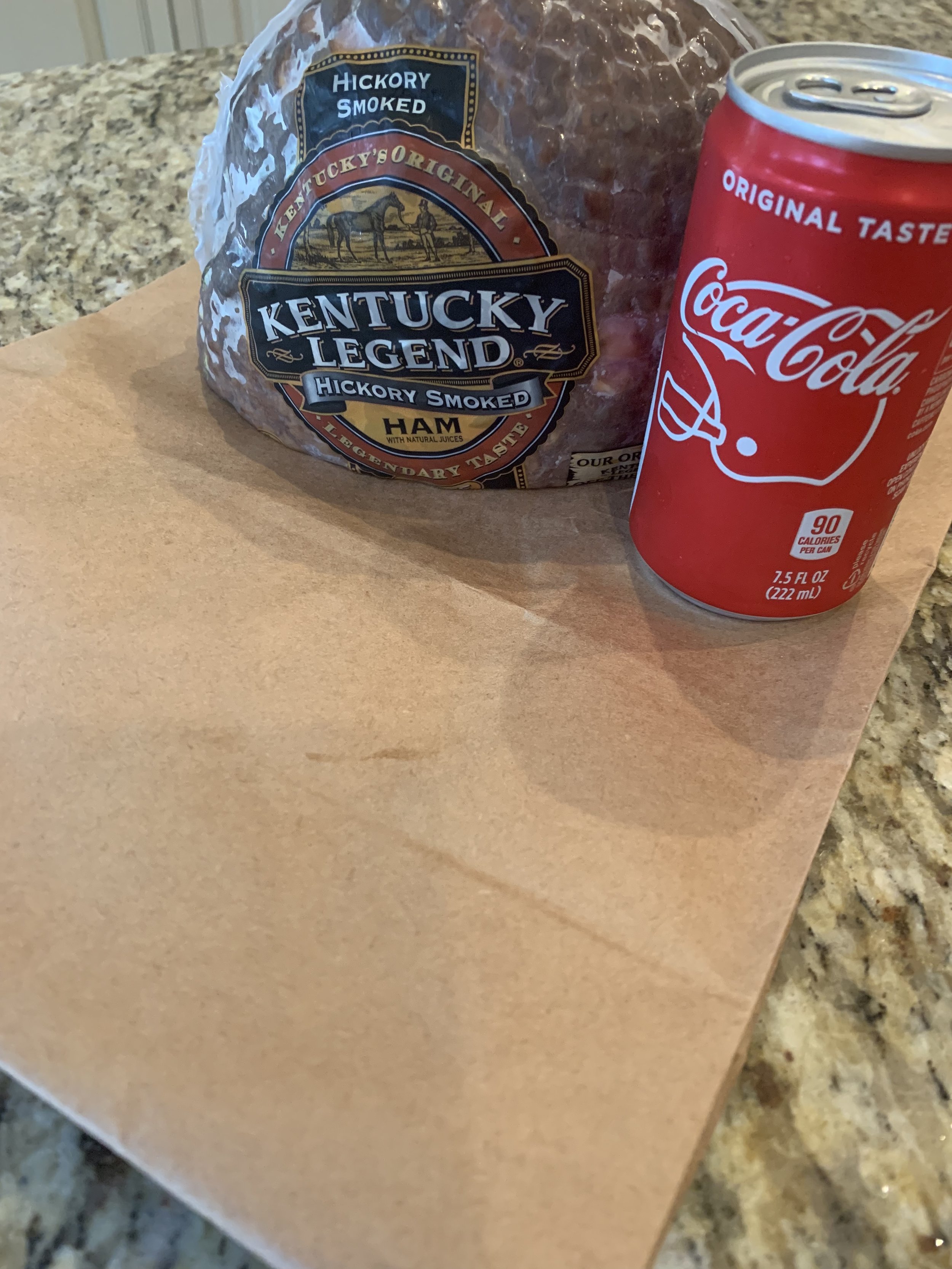 Brown Paper Bag Ham Champagne And Sprinkles brown-paper-bag-ham-champagne-and-sprinkles