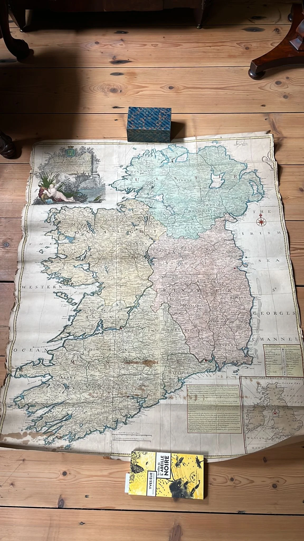 A Rare 18th century map of Ireland by John Rocque Art Agents, Art ...