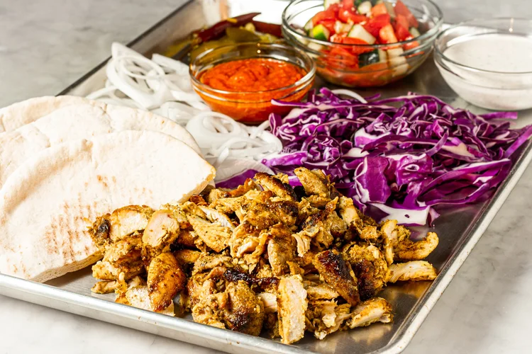 Chicken Shawarma on a Countertop Rotisserie Grill — Zestes Recipes