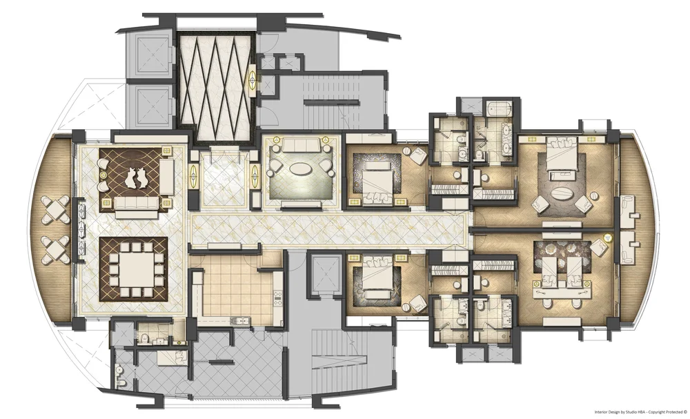 Prestige Hermitage . India — MHL Interior Design Studio