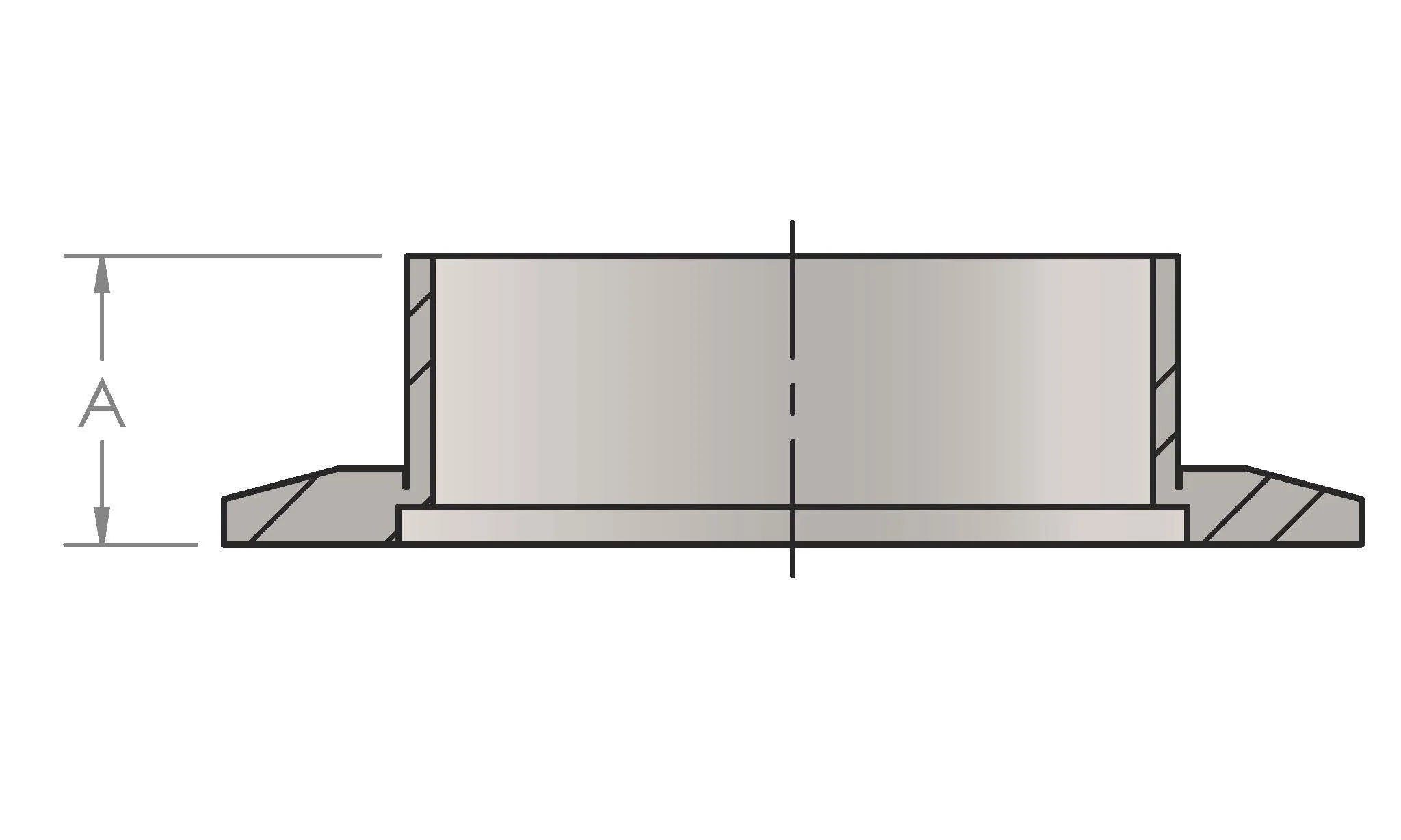 KF/NW Short Weld Flange — HIS Innovations Group