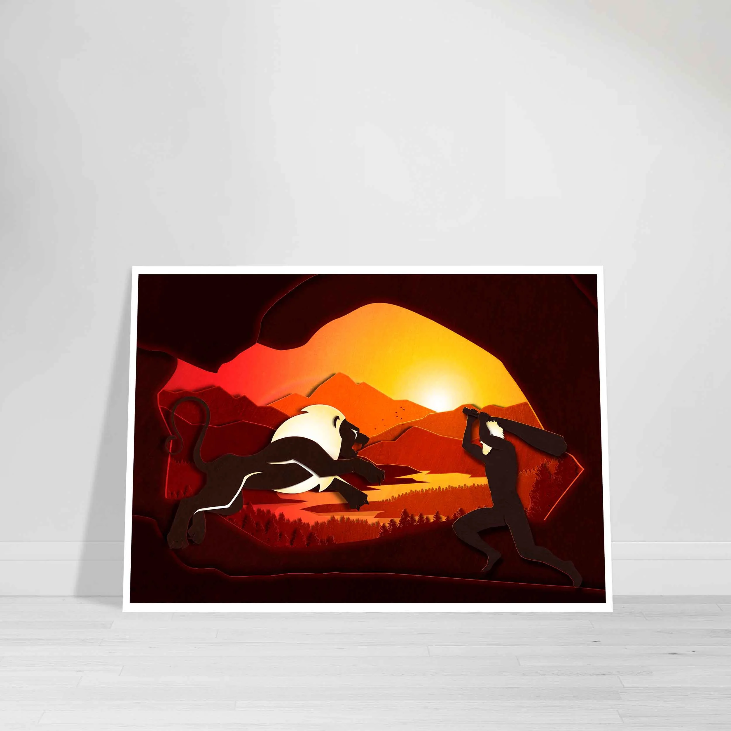 Zodiac Leo – The Lion | Mythological Fine Art Print — GG Digital Creations