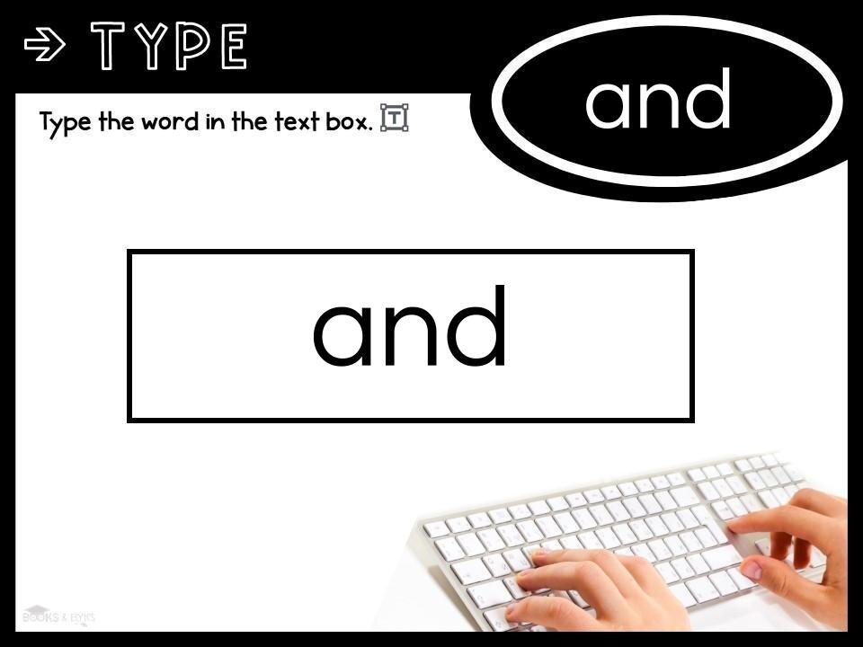 Dolch Sight Word Practice in Google Slides — Books & Bytes Canada