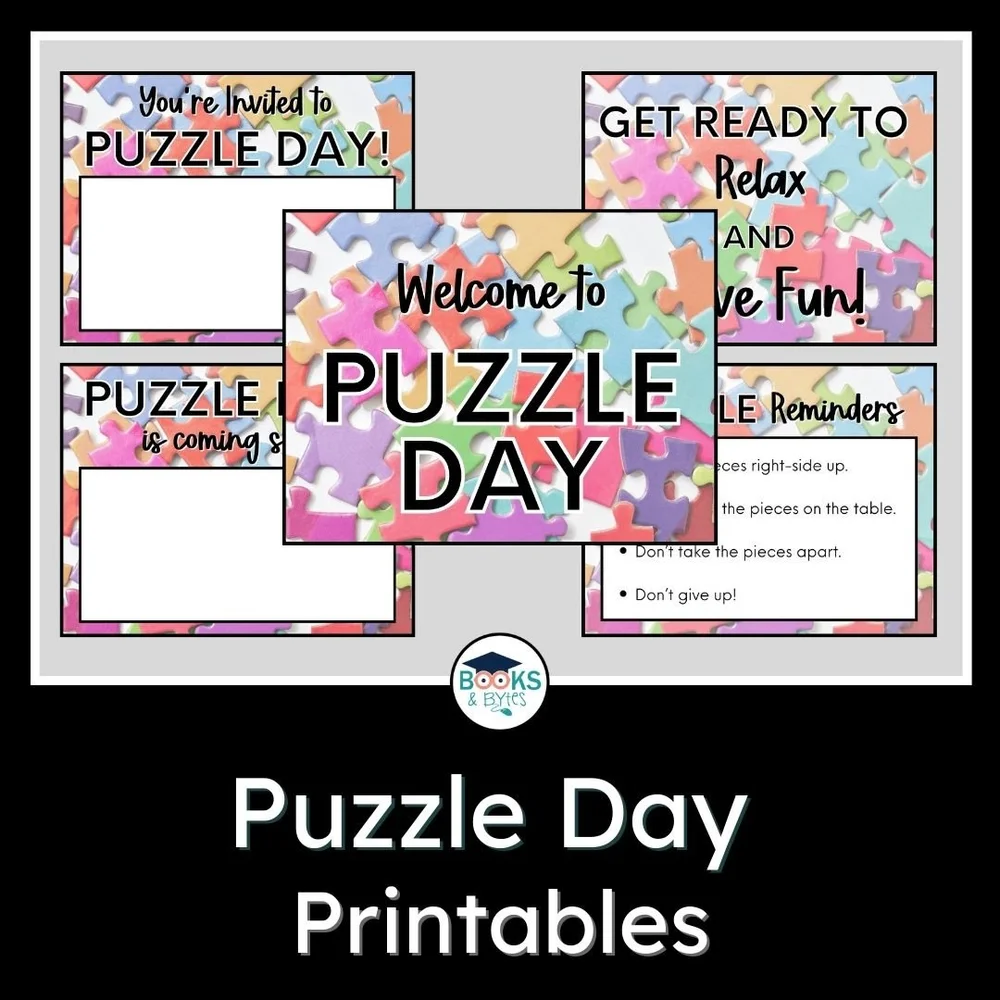 How to Organize a Puzzle Day in Your Classroom or Library — Books ...