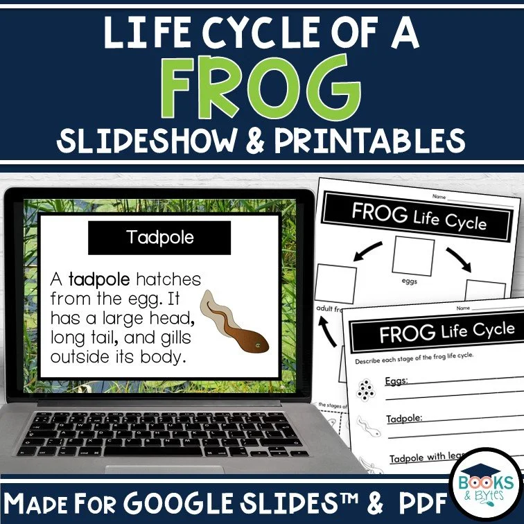 Book and lesson ideas about life cycle of a frog. — Books & Bytes Canada