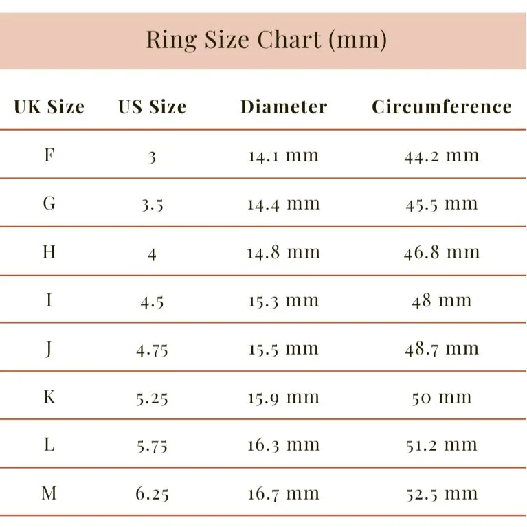 Jewellery size guide — Maalo | Jewels with Mexican soul & British ...