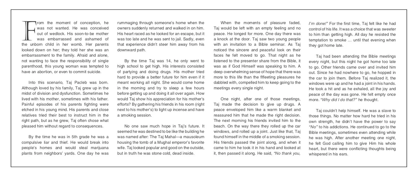 Free At Last — Revelation of Hope Ministries