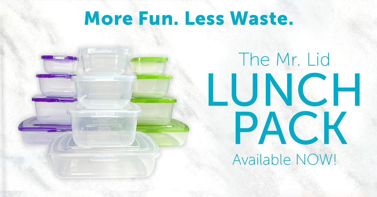 Plastic storage containers with attached lids