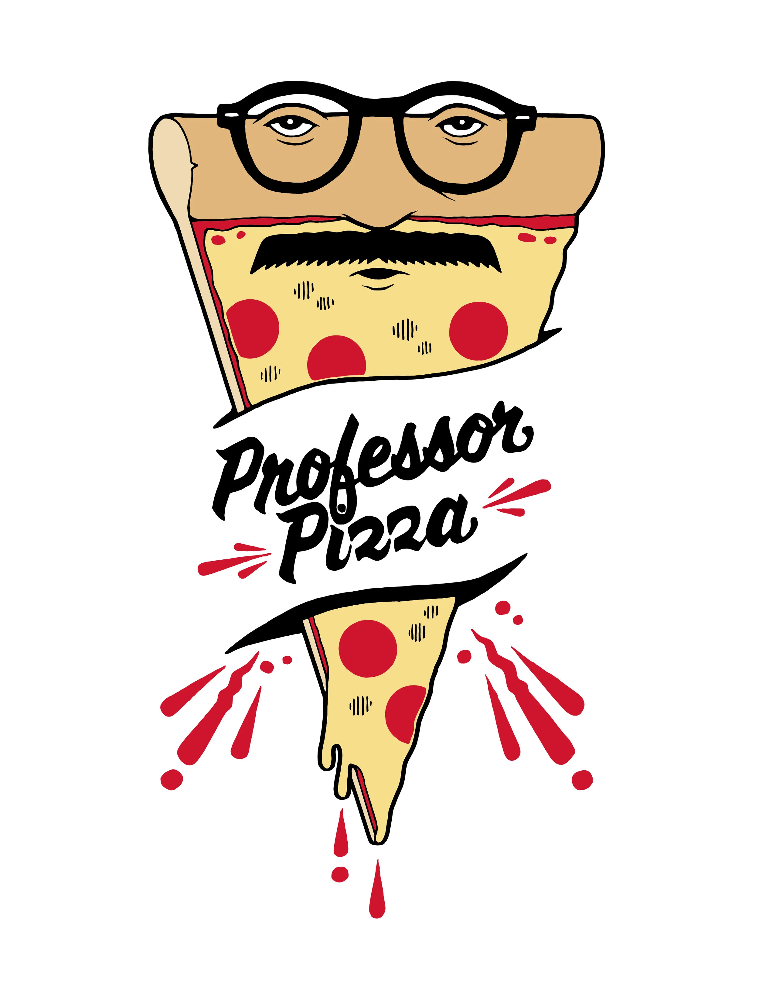Cartoon Pizza Logo