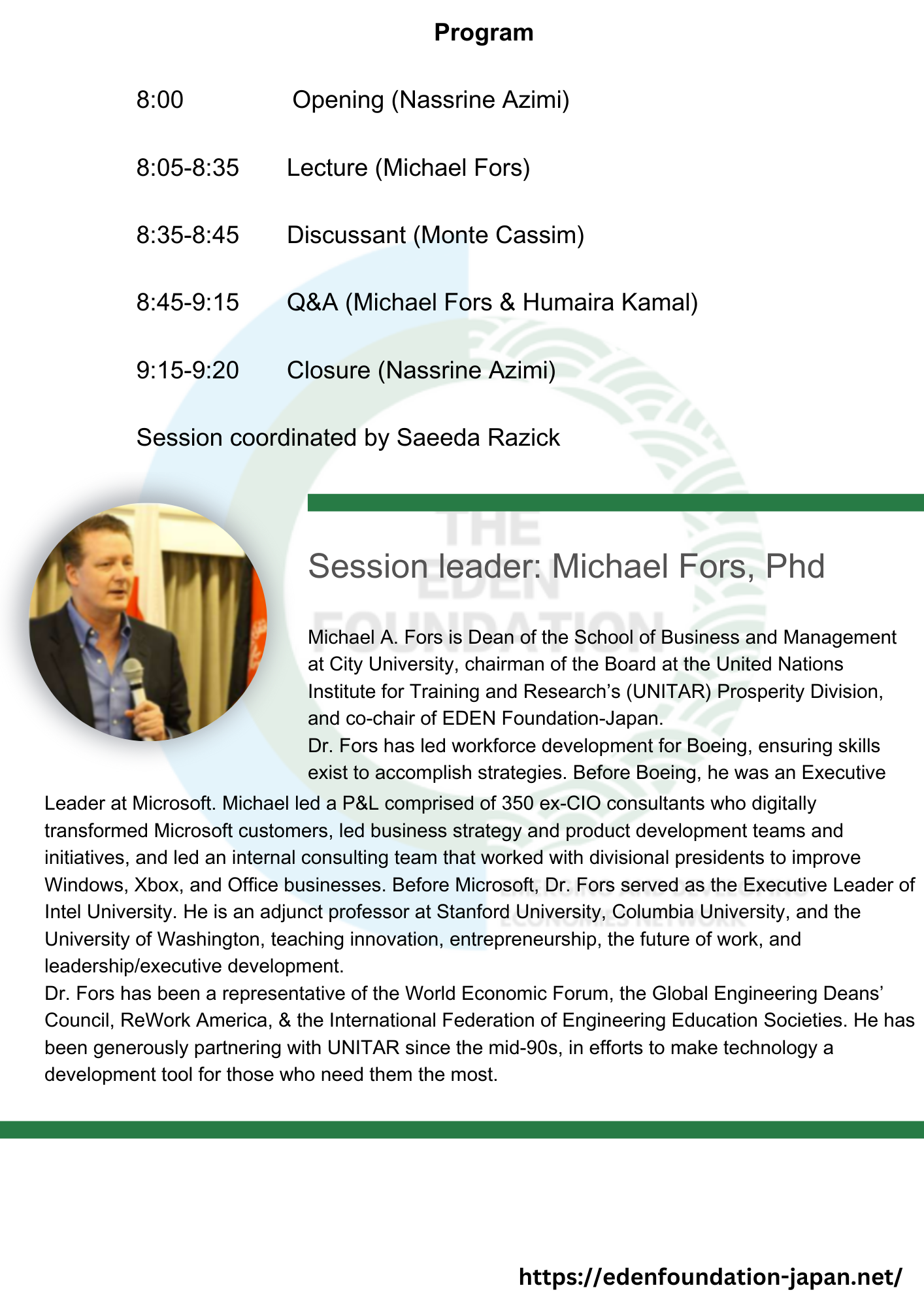 The Seminars — The EDEN Foundation