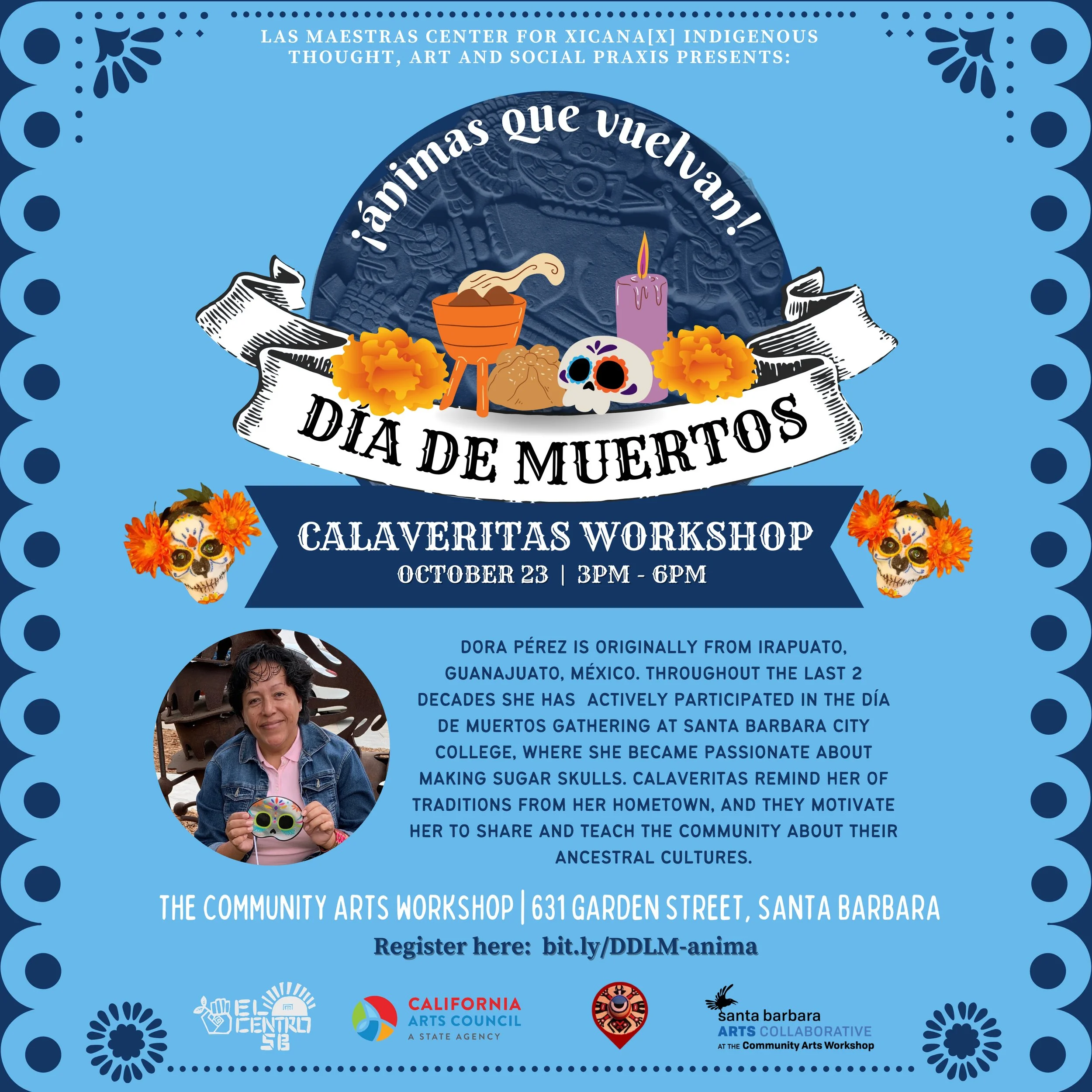 Día De Muertos - Calaveritas animArte Workshop — Las Maestras center
