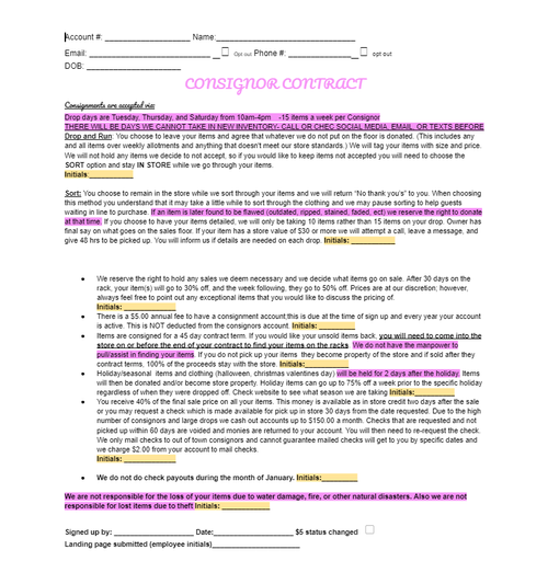 Consign with Us — Twice Around the Closet