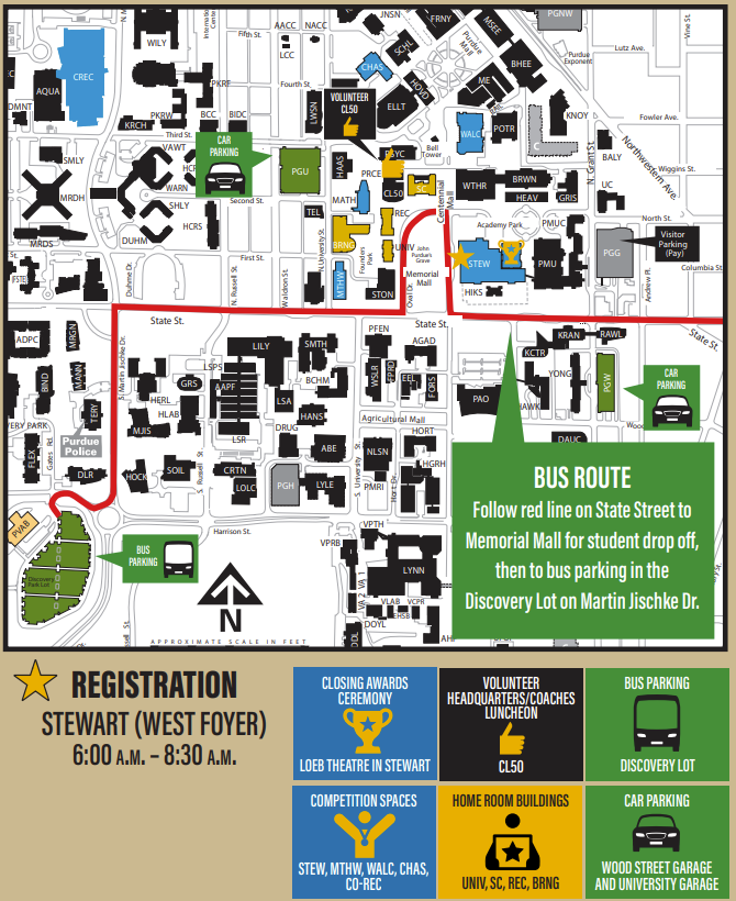 Purdue University Map
