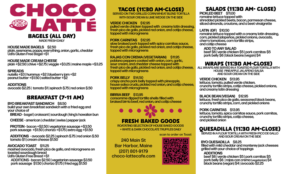 Services 1 — Choco-Latté Cafe