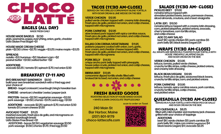 Services 1 — Choco-Latté Cafe