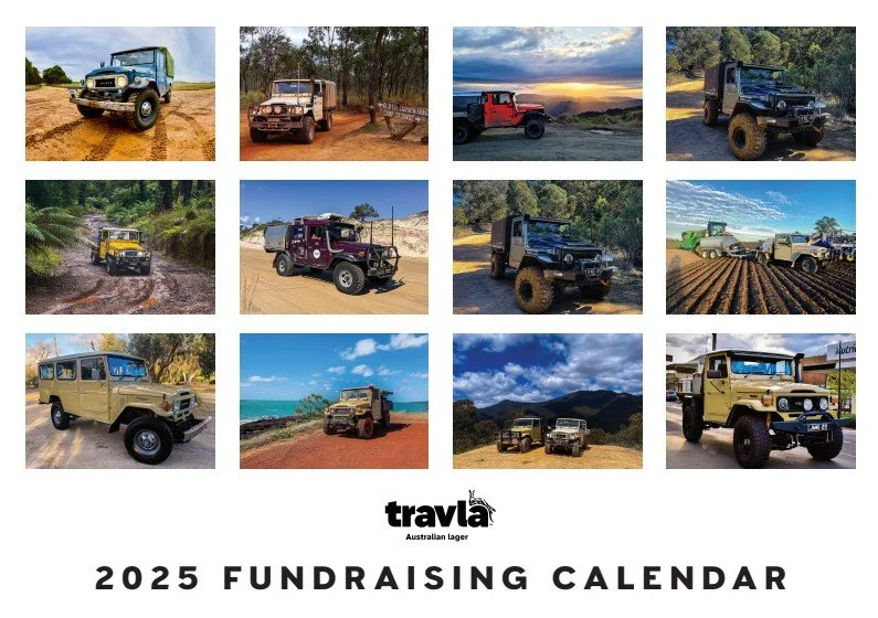 2025 - 40 Series Landcruiser Farm Angels Charity Calendar "Limited ...
