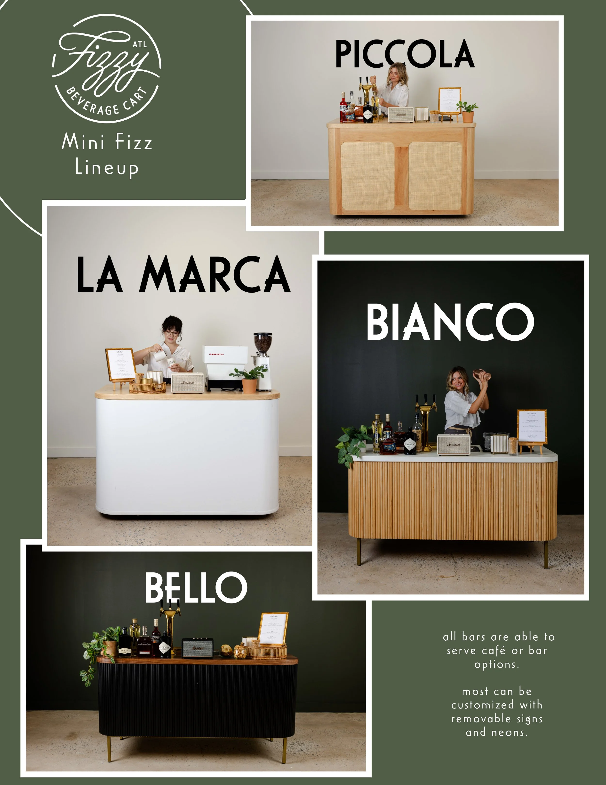 Mobile Bars — Fizzy Beverage Cart | Atlanta Mobile Bartending Services ...