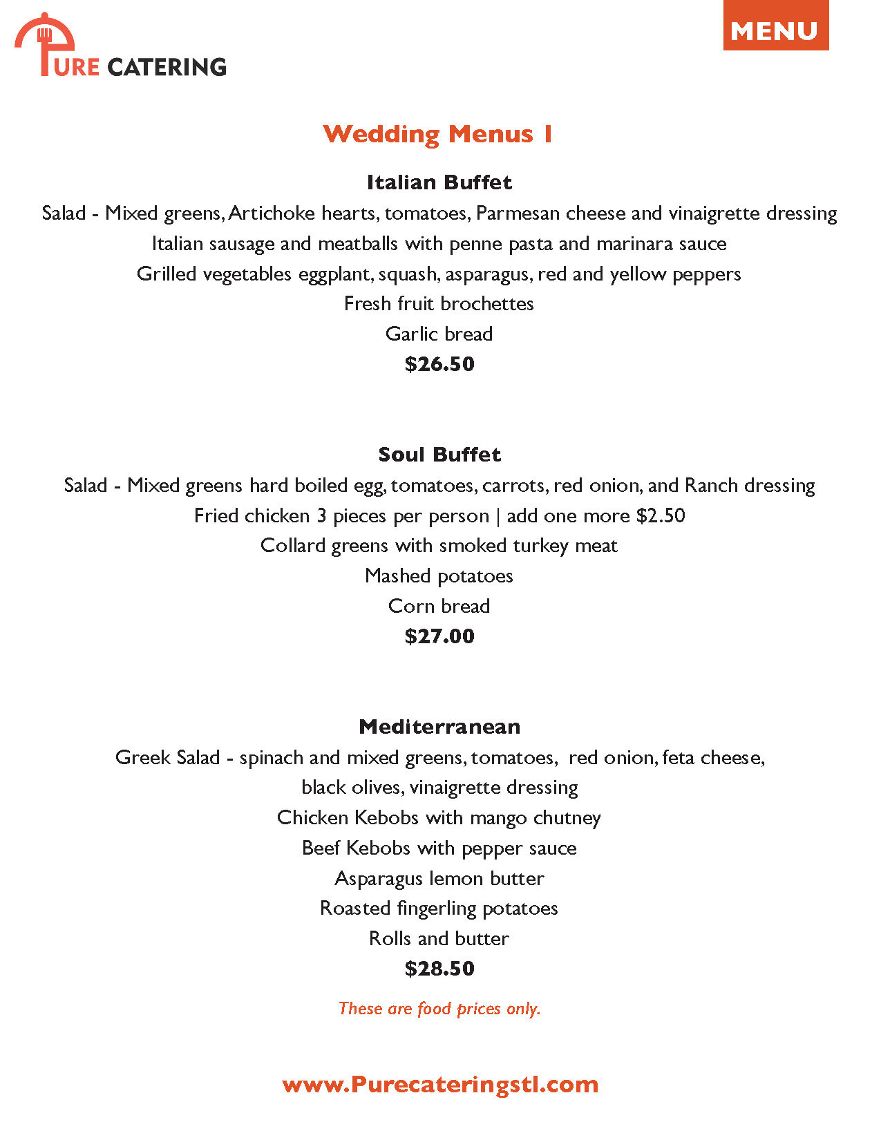 Saint Louis Catering — Pure Catering