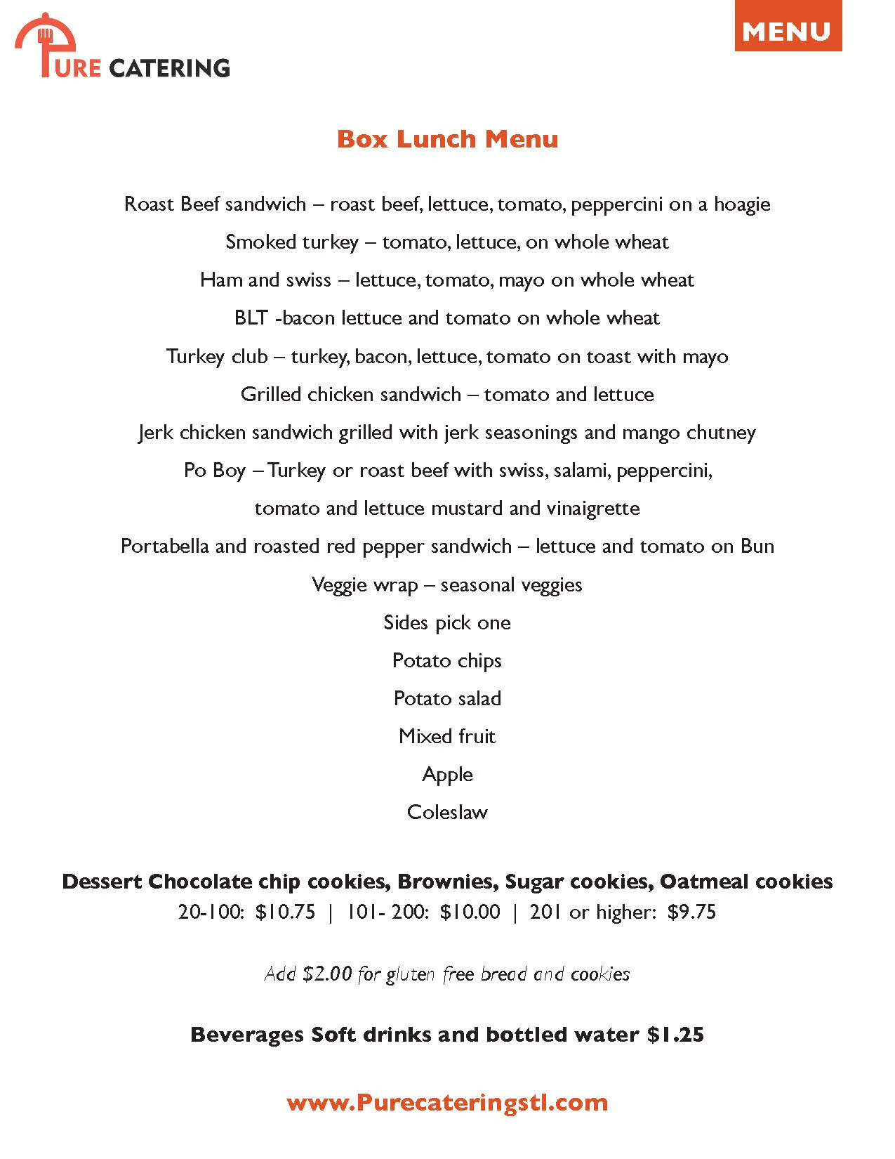 Saint Louis Catering — Pure Catering