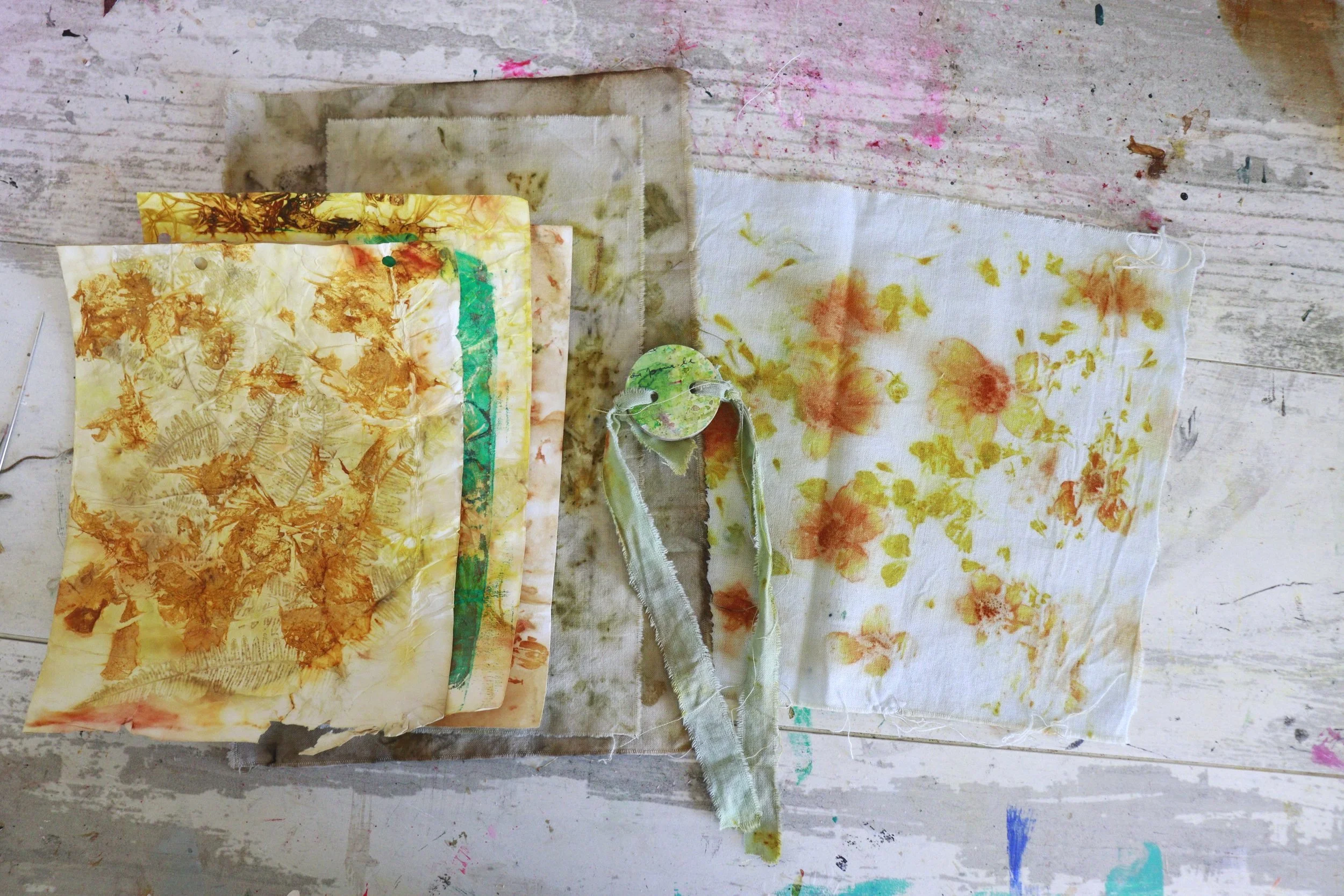 Create a Flower ecoprinted Spring roll gift — FRANCISCA NUNES Mixed ...