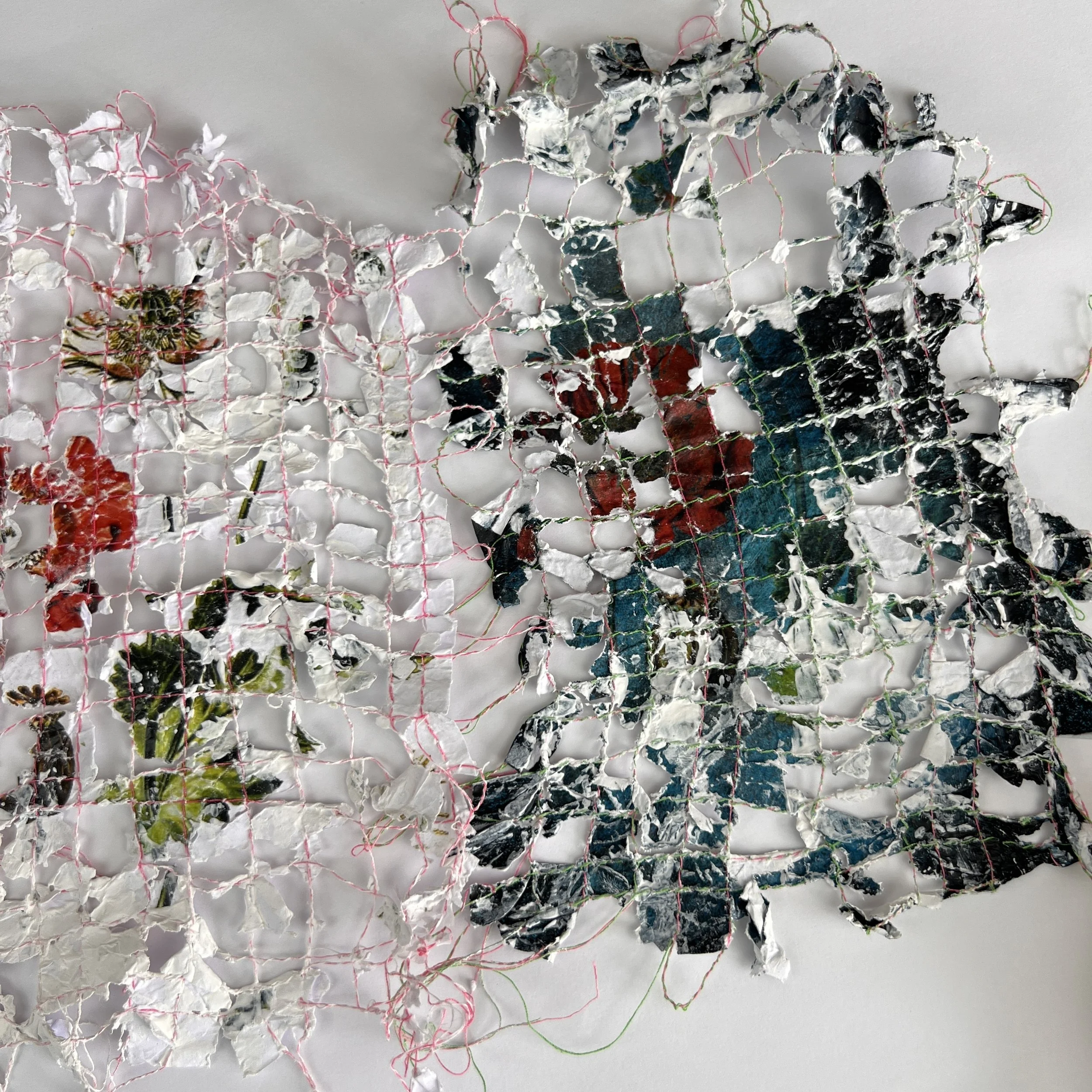 HOW TO MAKE PAPER NETTING LACE — FRANCISCA NUNES Mixed Media Nature Artist