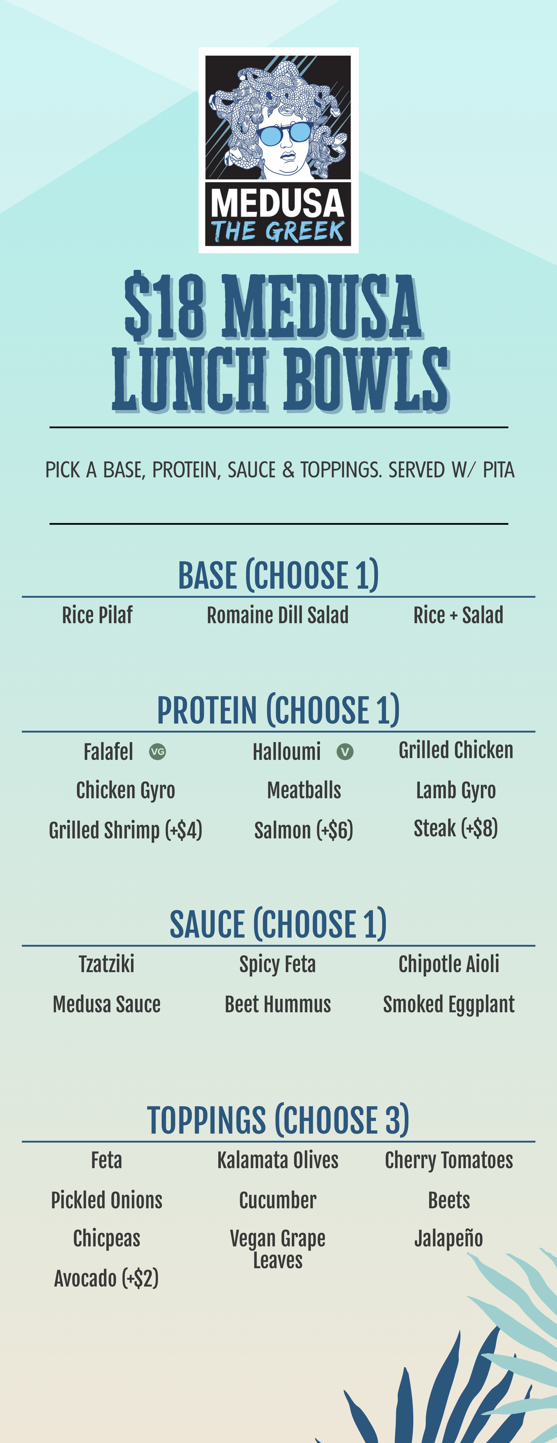 Drinks Menu — Medusa the Greek