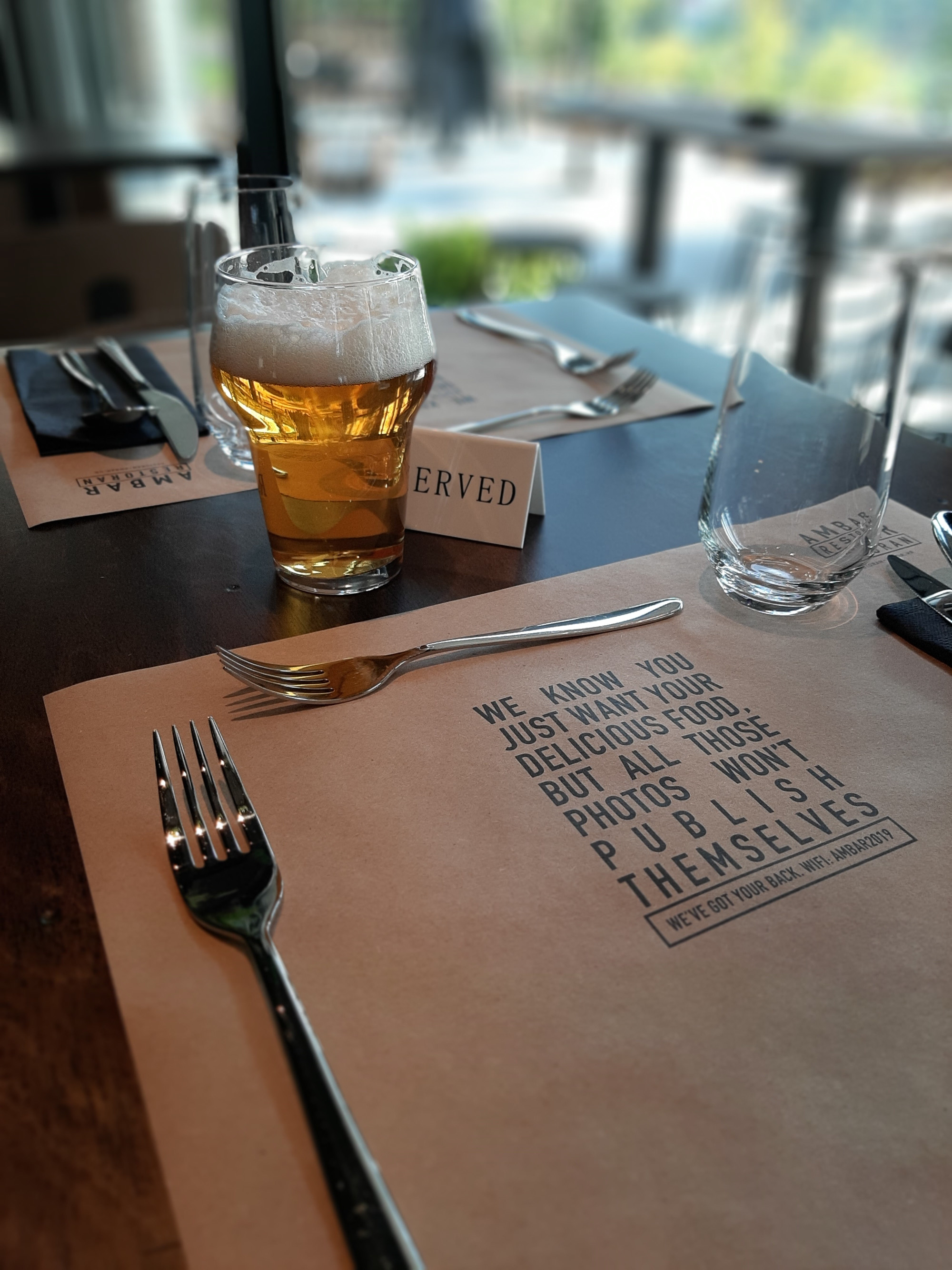 Menu — RESTAURANT AMBAR — Rastoke, Slunj
