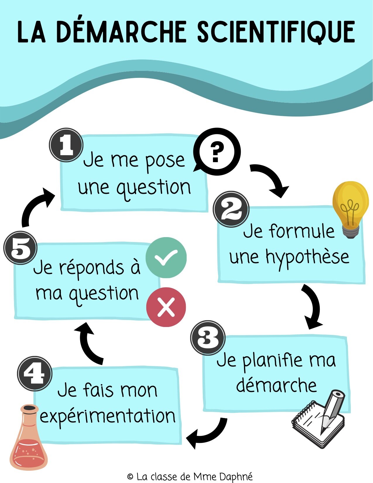Démarche scientifique au primaire — La classe de Mme Daphné