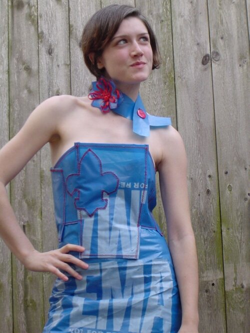 FEMA Tarp to Fashion Treasure: Etsy Upcycle Recycling Contest — Mallory ...
