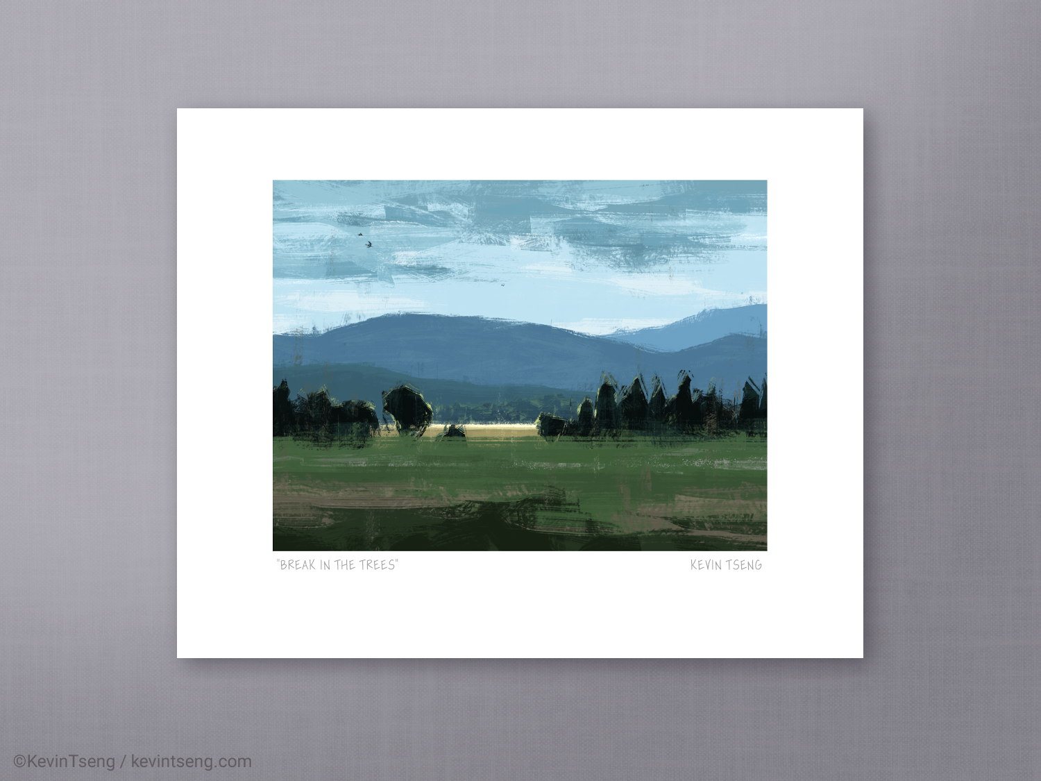 “Break In the Trees” — Kevin Tseng