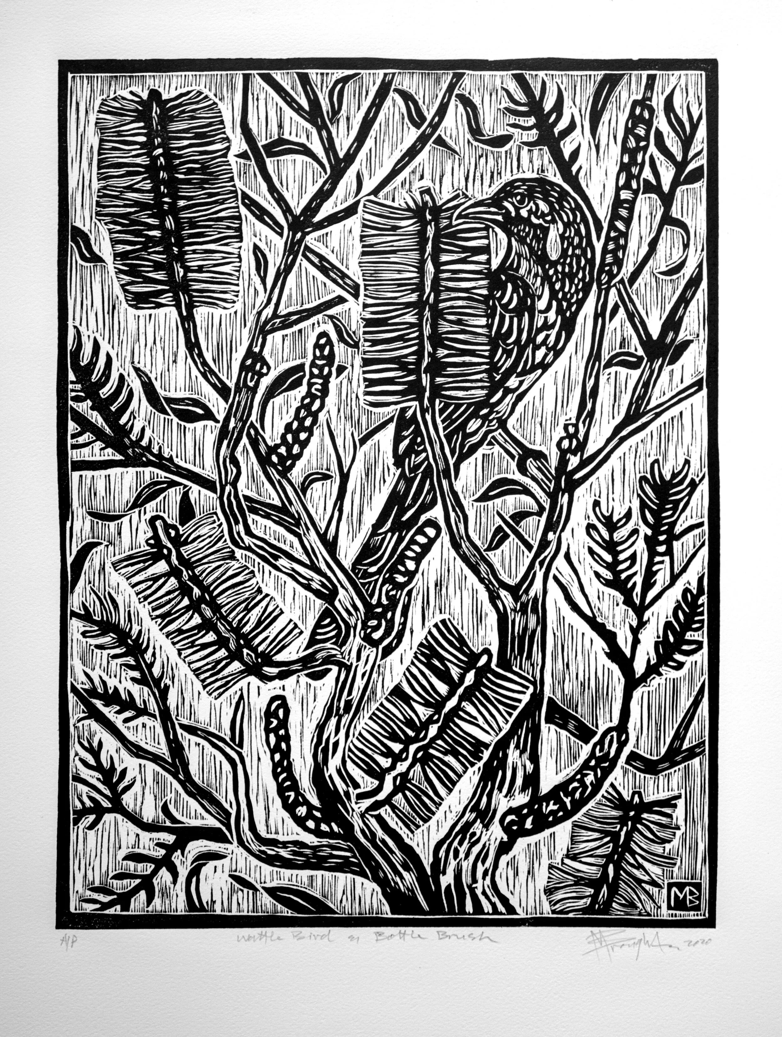 Australian Linocut Prints For Sale - Matt Broughton
