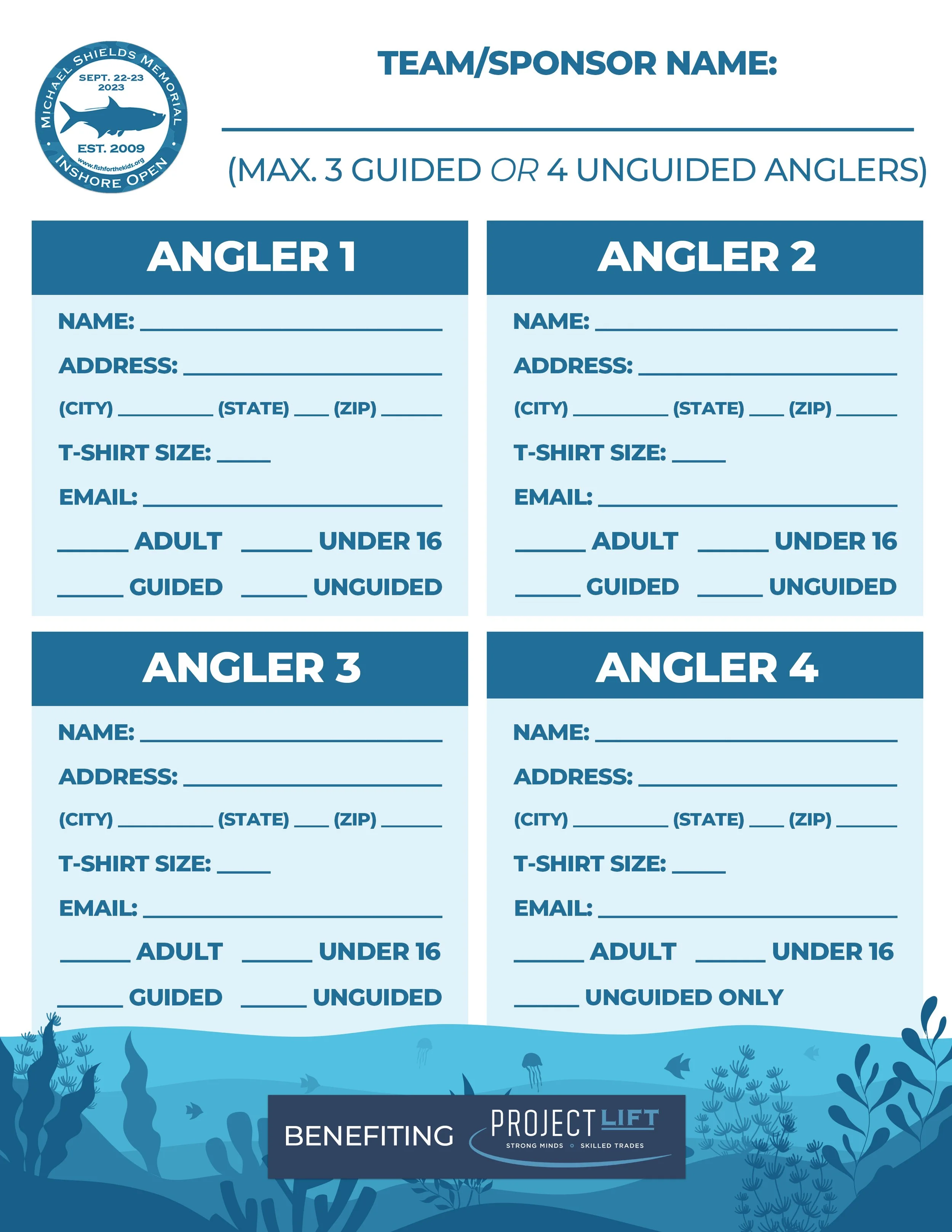 Michael Shield Memorial Inshore Open Fishing Tournament