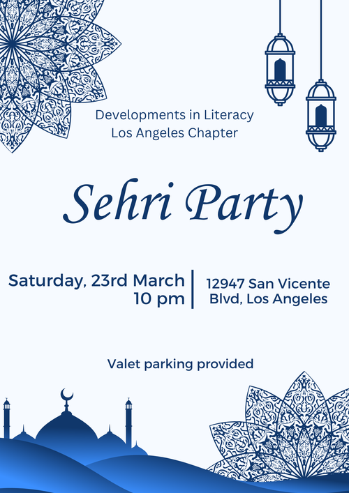 DIL Los Angeles Sehri Party 2024 — Developments in Literacy